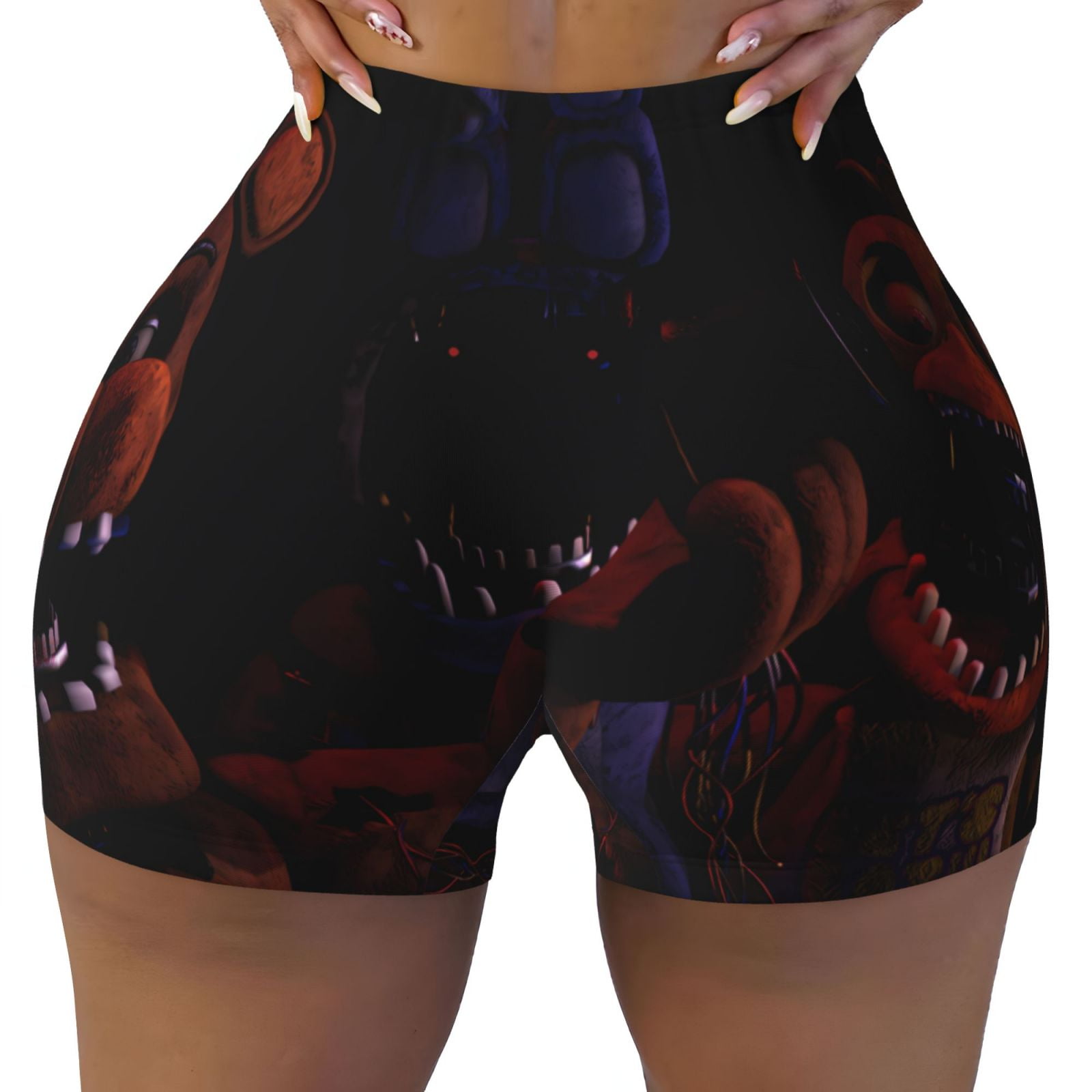Gokiu Five Nights At Freddy'S Workout Shorts for Women Yoga Biker ...