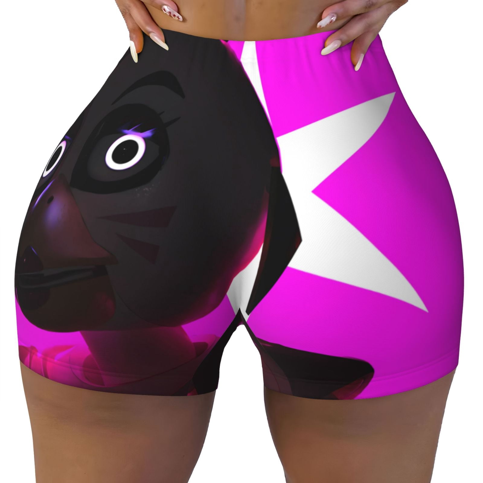 Gokiu Five Nights At Freddy'S Workout Shorts for Women Yoga Biker ...