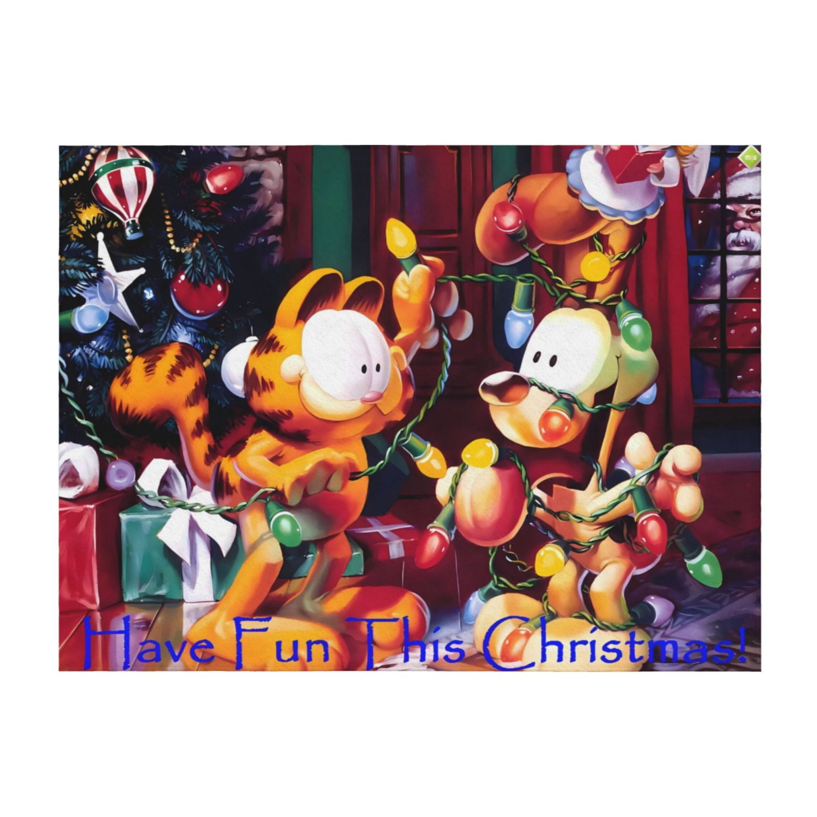 Gokiu Garfield Flannel Blanket Super Soft Cozy Throw Blanket 40"x30 ...