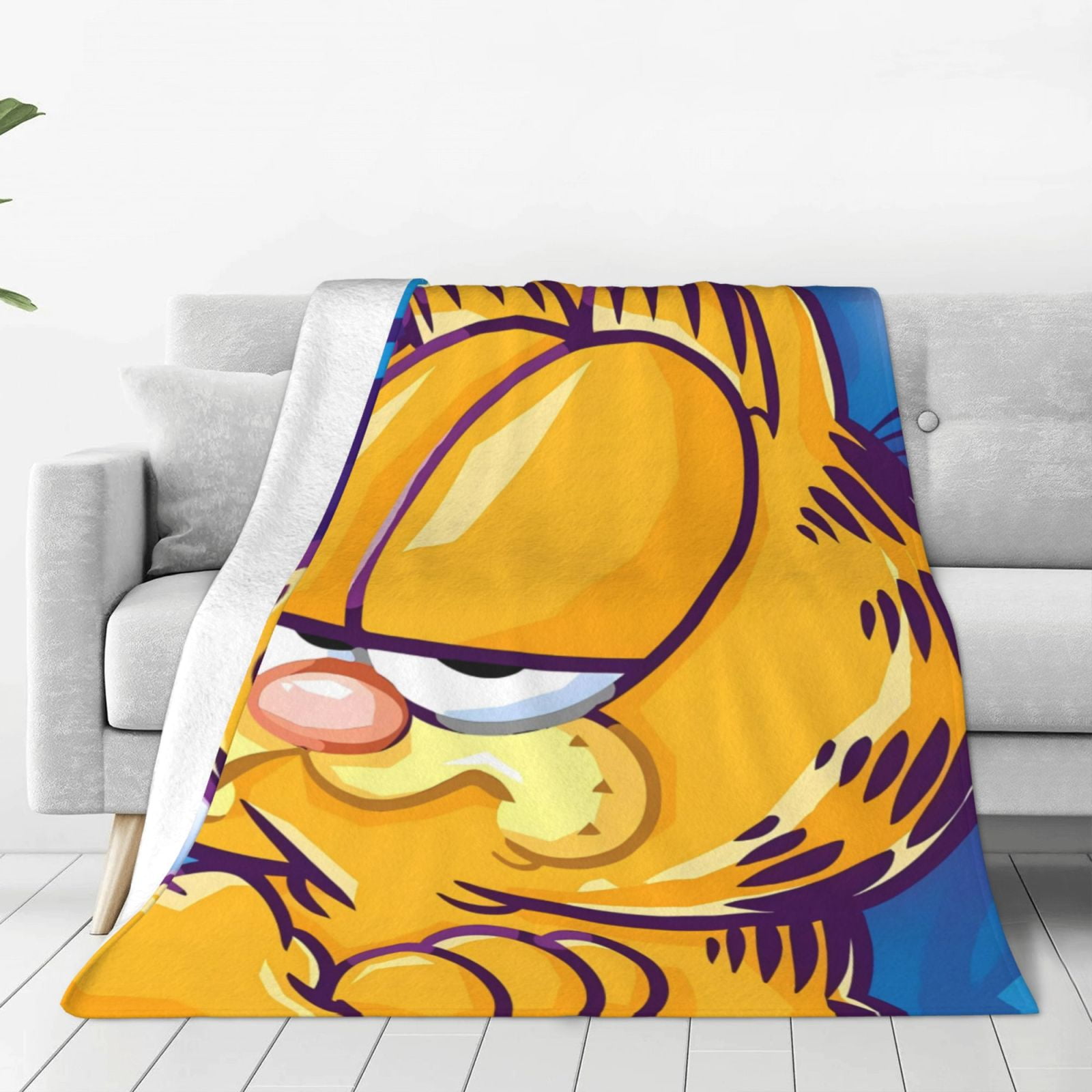 Gokiu Garfield for Flannel Blanket Super Soft Cozy Throw Blanket 80"x60 ...
