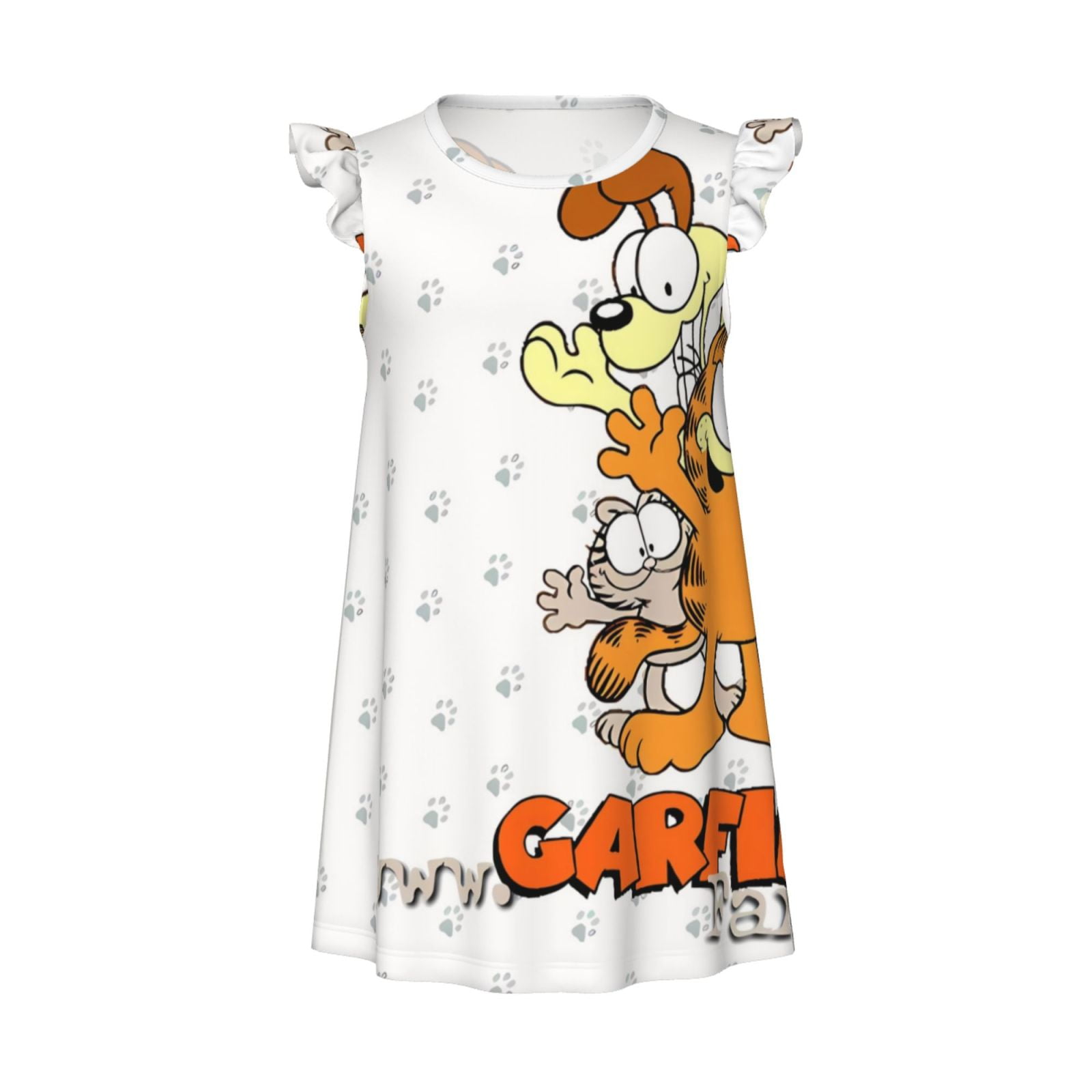 Gokiu Garfield Girls Nightgowns Princess Nightgown Toddler Sleepwear ...