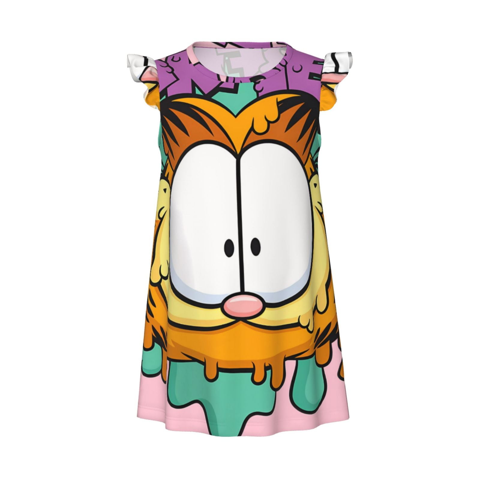 Gokiu Garfield Girls Nightgowns Princess Nightgown Toddler Sleepwear ...