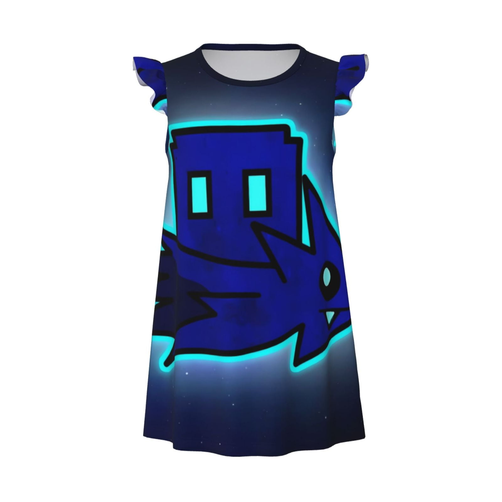 Gokiu Geometry Dash Girls Nightgowns Princess Nightgown Toddler ...