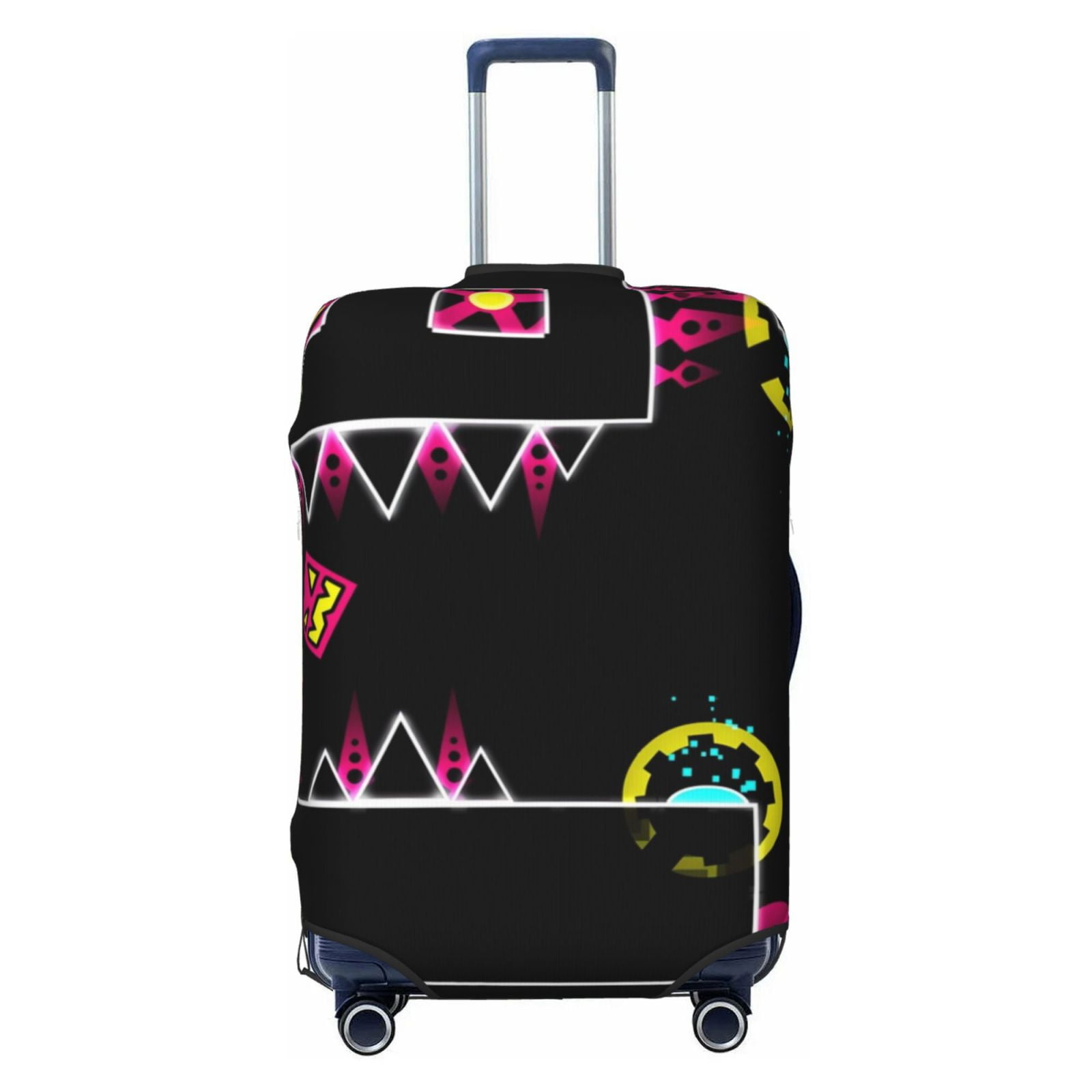 Gokiu Geometry Dash Luggage Cover Washable Elasticated Luggage Covers ...