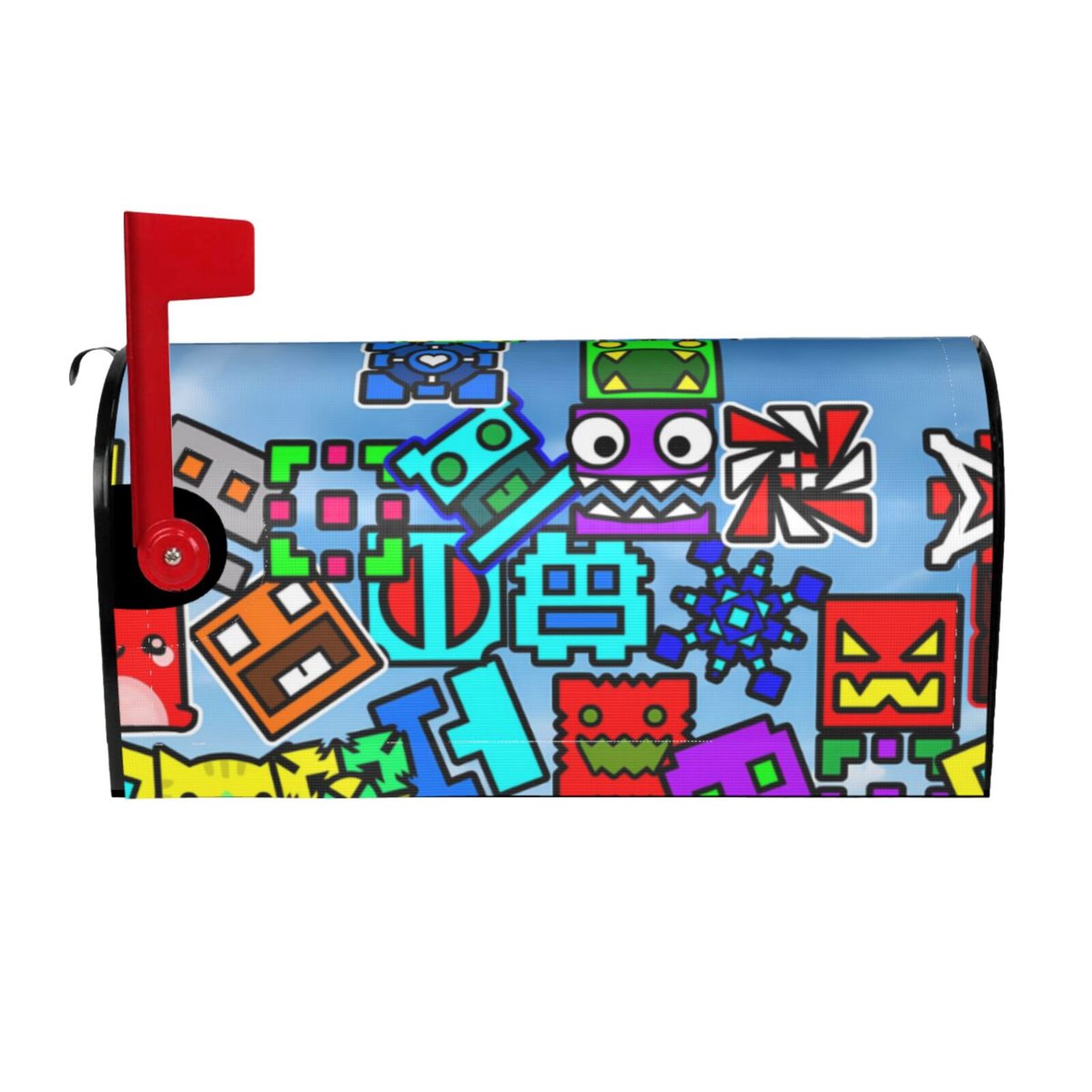Gokiu Geometry Dash for Mailbox Covers Standard Size 21x18 in Magnetic ...