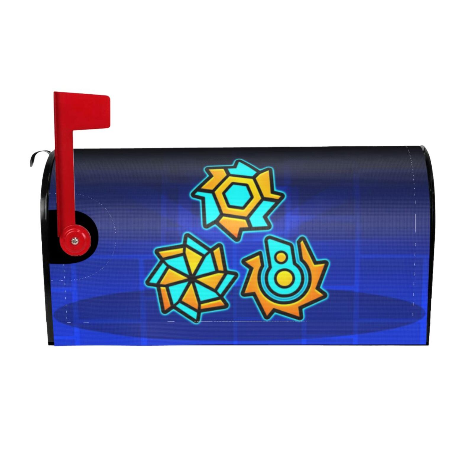 Gokiu Geometry Dash for Mailbox Covers Standard Size 21x18 in Magnetic ...