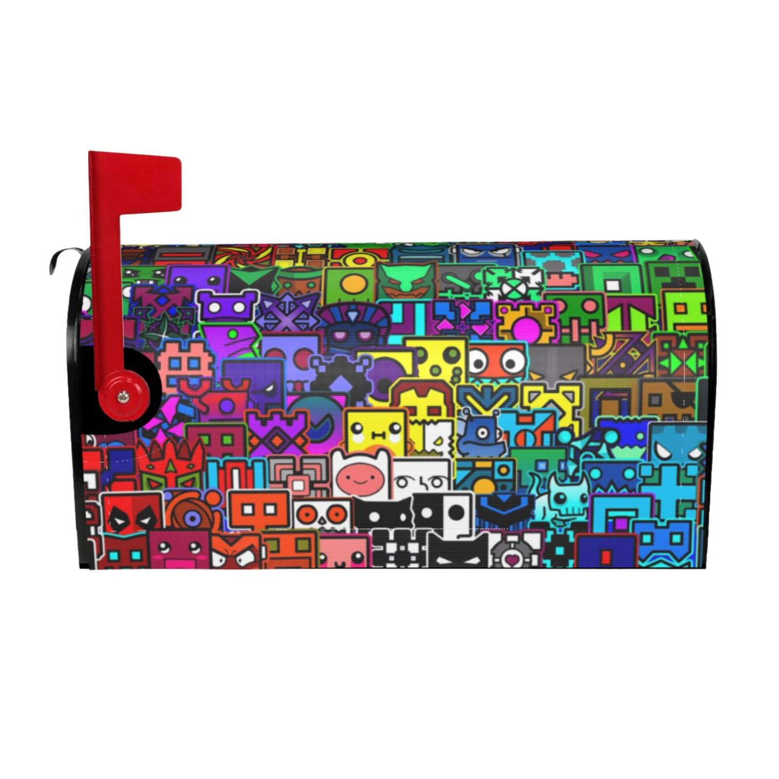 Gokiu Geometry Dash for Mailbox Covers Standard Size 21x18 in Magnetic ...