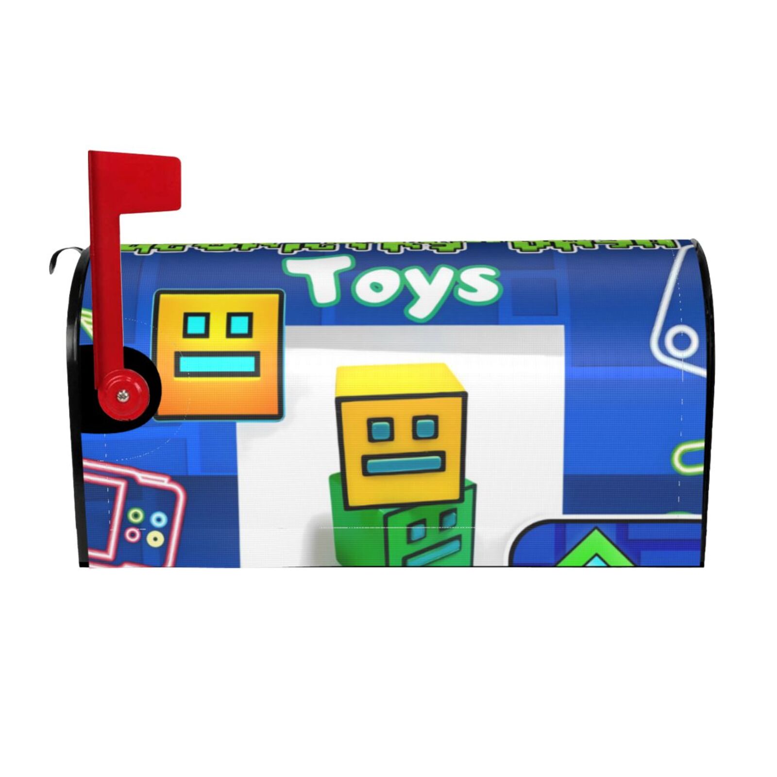 Gokiu Geometry Dash for Mailbox Covers Standard Size 21x18 in Magnetic ...