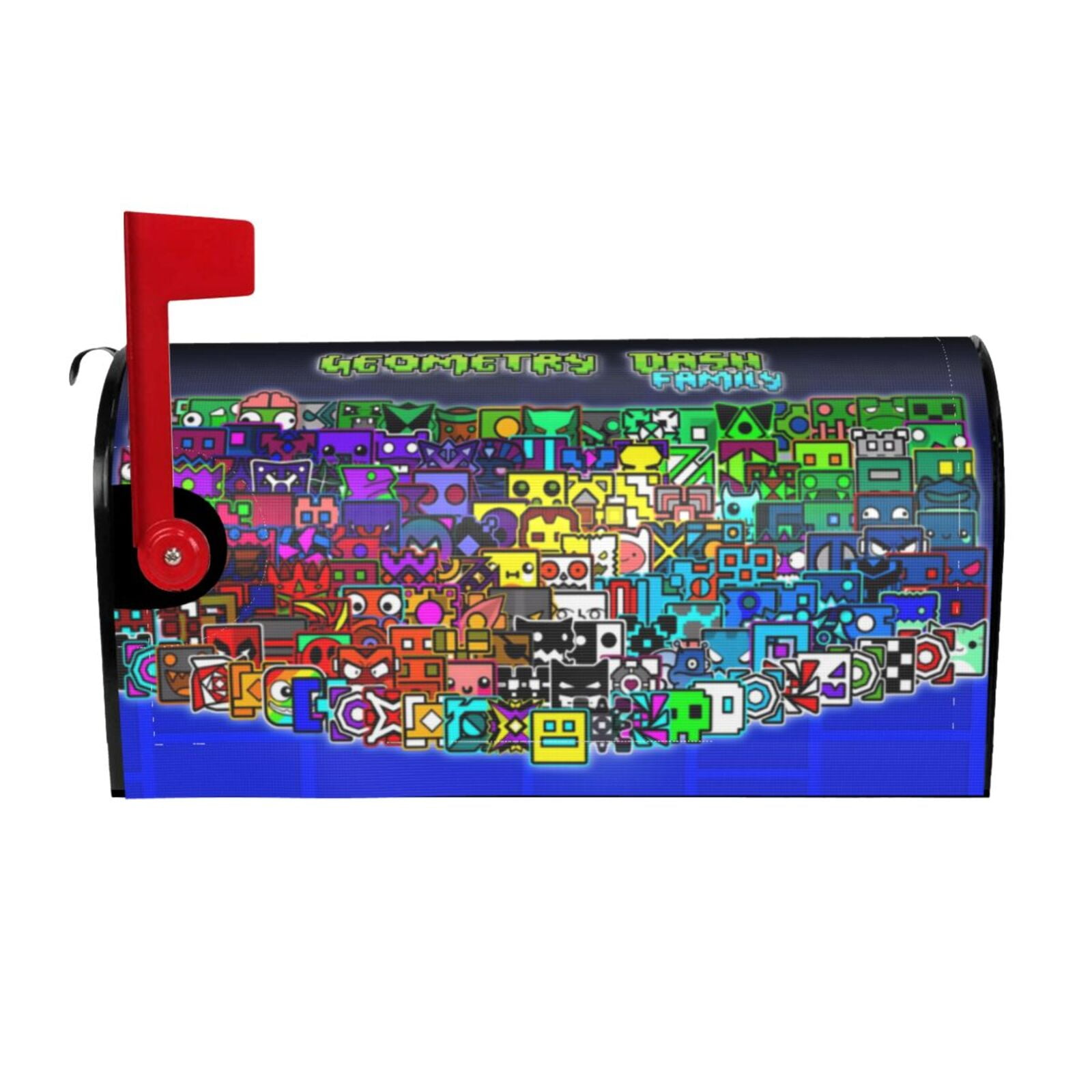 Gokiu Geometry Dash for Mailbox Covers Standard Size 21x18 in Magnetic ...