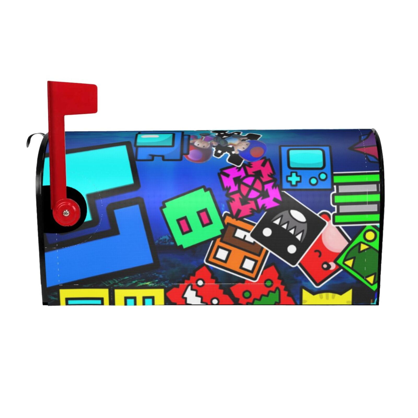 Gokiu Geometry Dash for Mailbox Covers Standard Size 21x18 in Magnetic ...