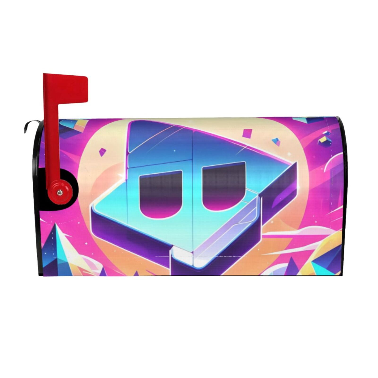 Gokiu Geometry Dash for Mailbox Covers Standard Size 21x18 in Magnetic ...