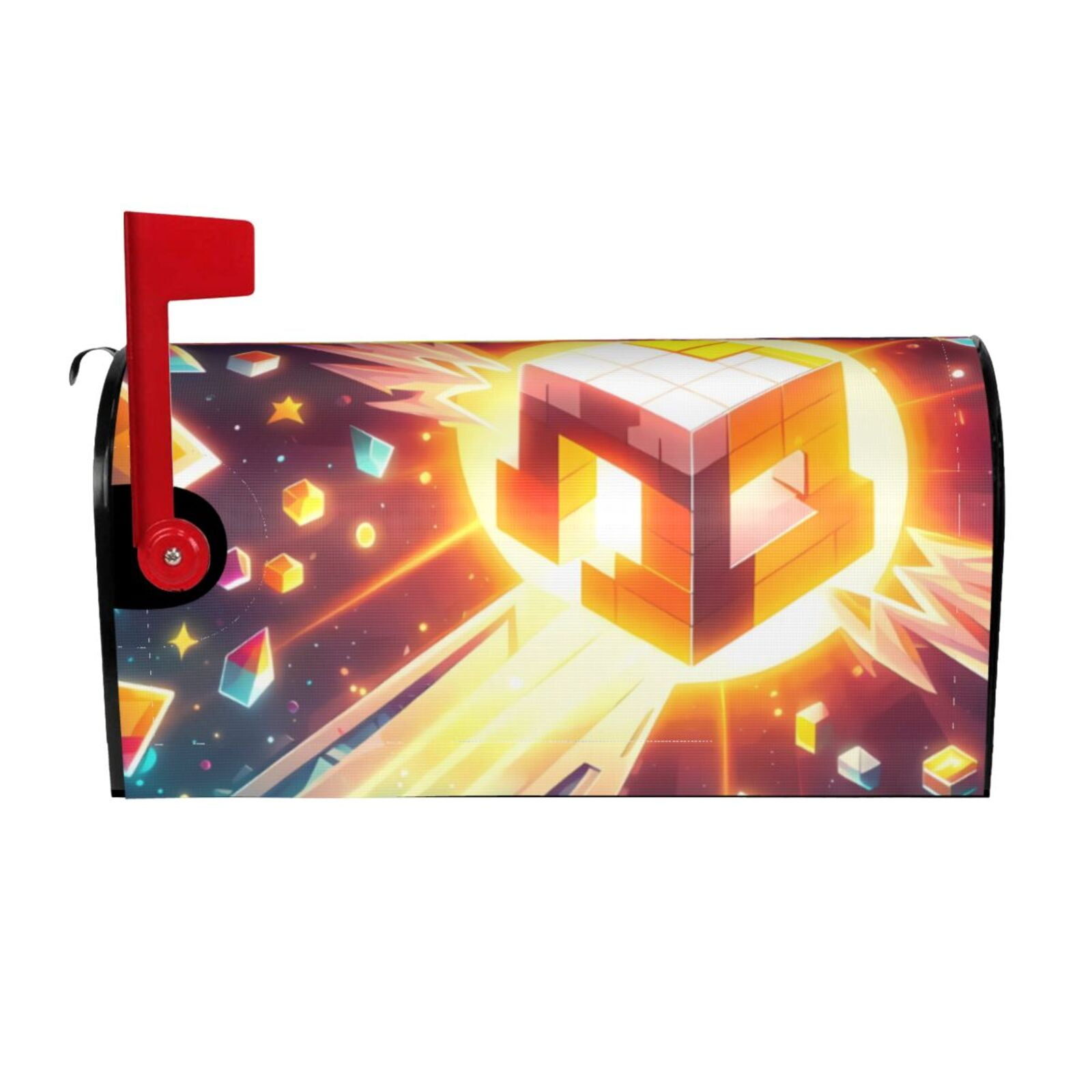 Gokiu Geometry Dash for Mailbox Covers Standard Size 21x18 in Magnetic ...