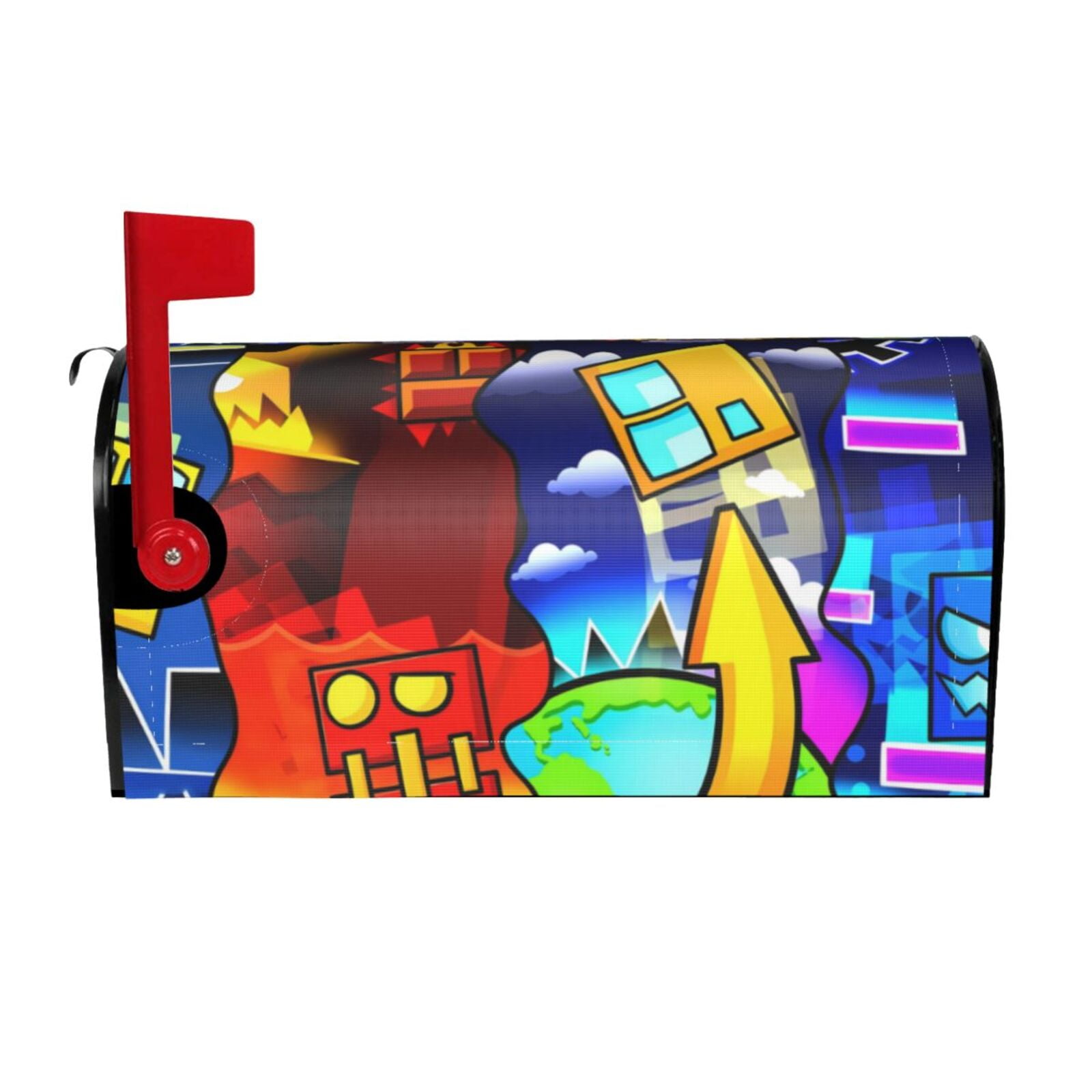Gokiu Geometry Dash for Mailbox Covers Standard Size 21x18 in Magnetic ...