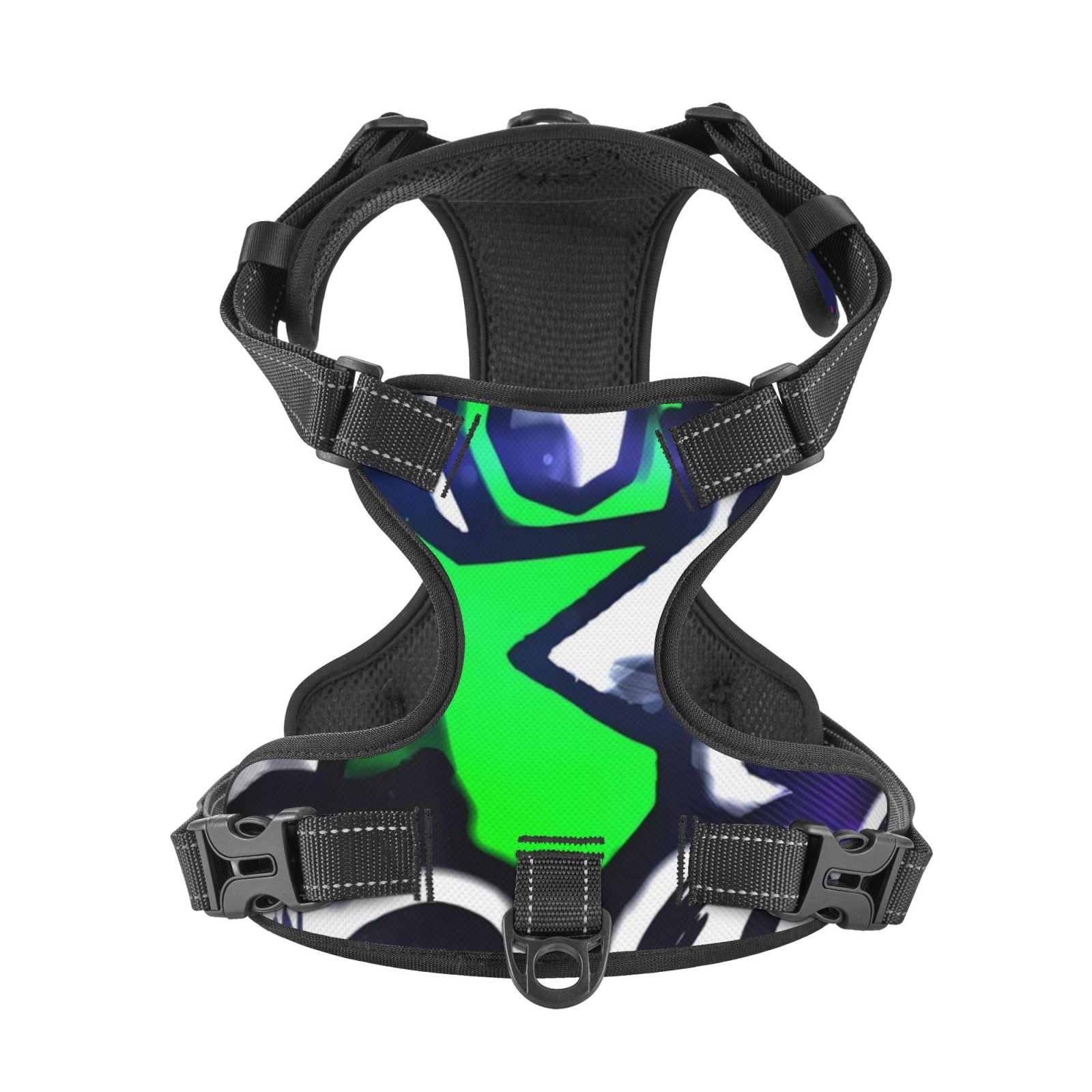 Gokiu Geometry Dash for No Pull Dog Harness, Reflective Adjustable Pet ...