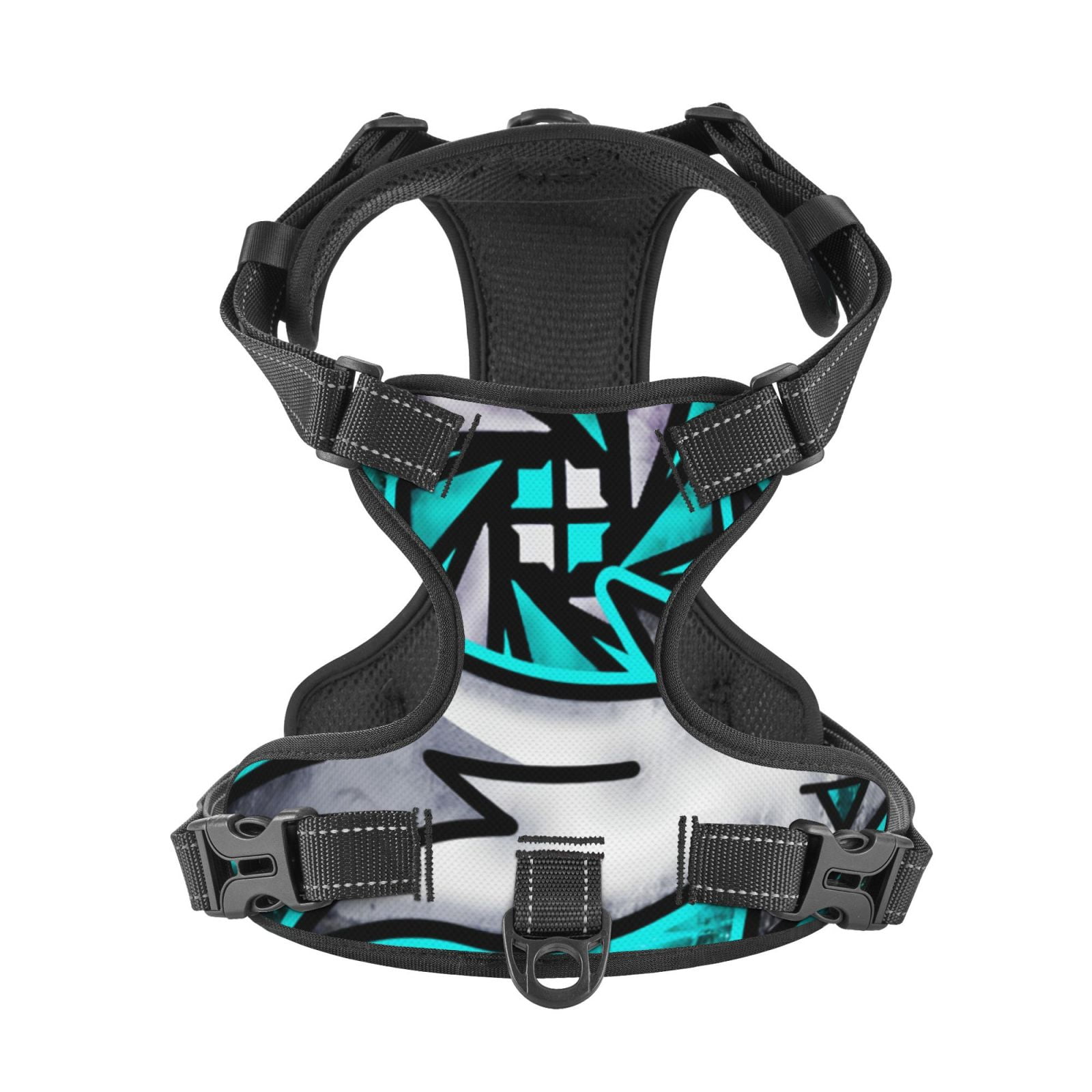 Gokiu Geometry Dash for No Pull Dog Harness, Reflective Adjustable Pet ...