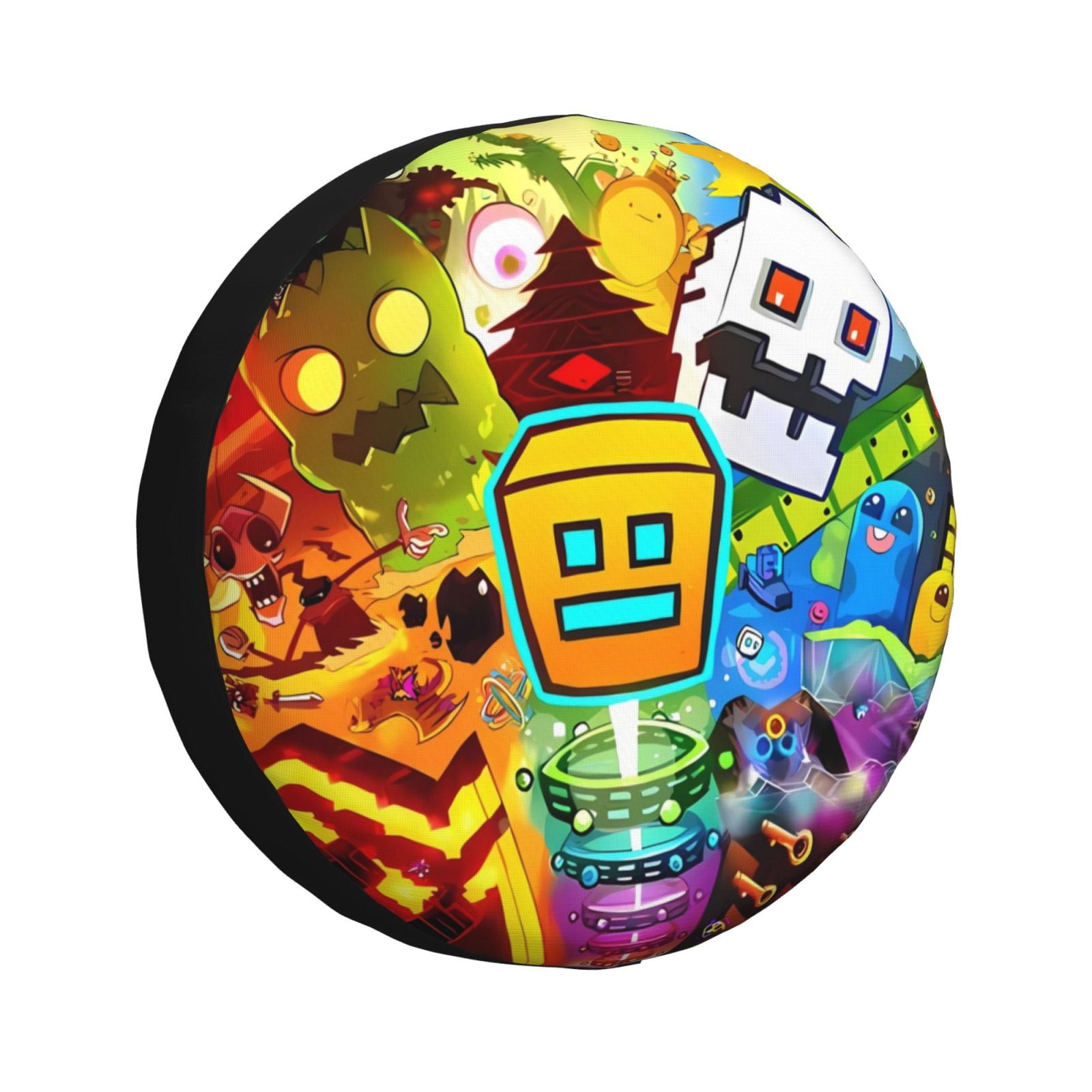 Gokiu Geometry Dash Spare Tire Cover Wheel Protectors Waterproof ...