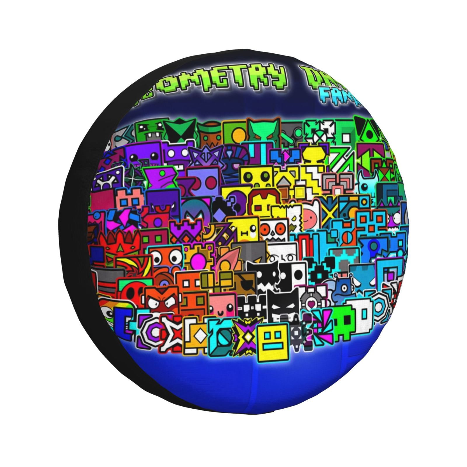 Gokiu Geometry Dash Spare Tire Cover Wheel Protectors Waterproof ...