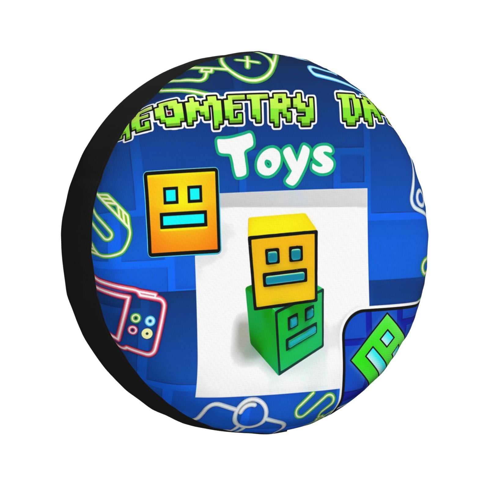Gokiu Geometry Dash Spare Tire Cover Wheel Protectors Waterproof ...