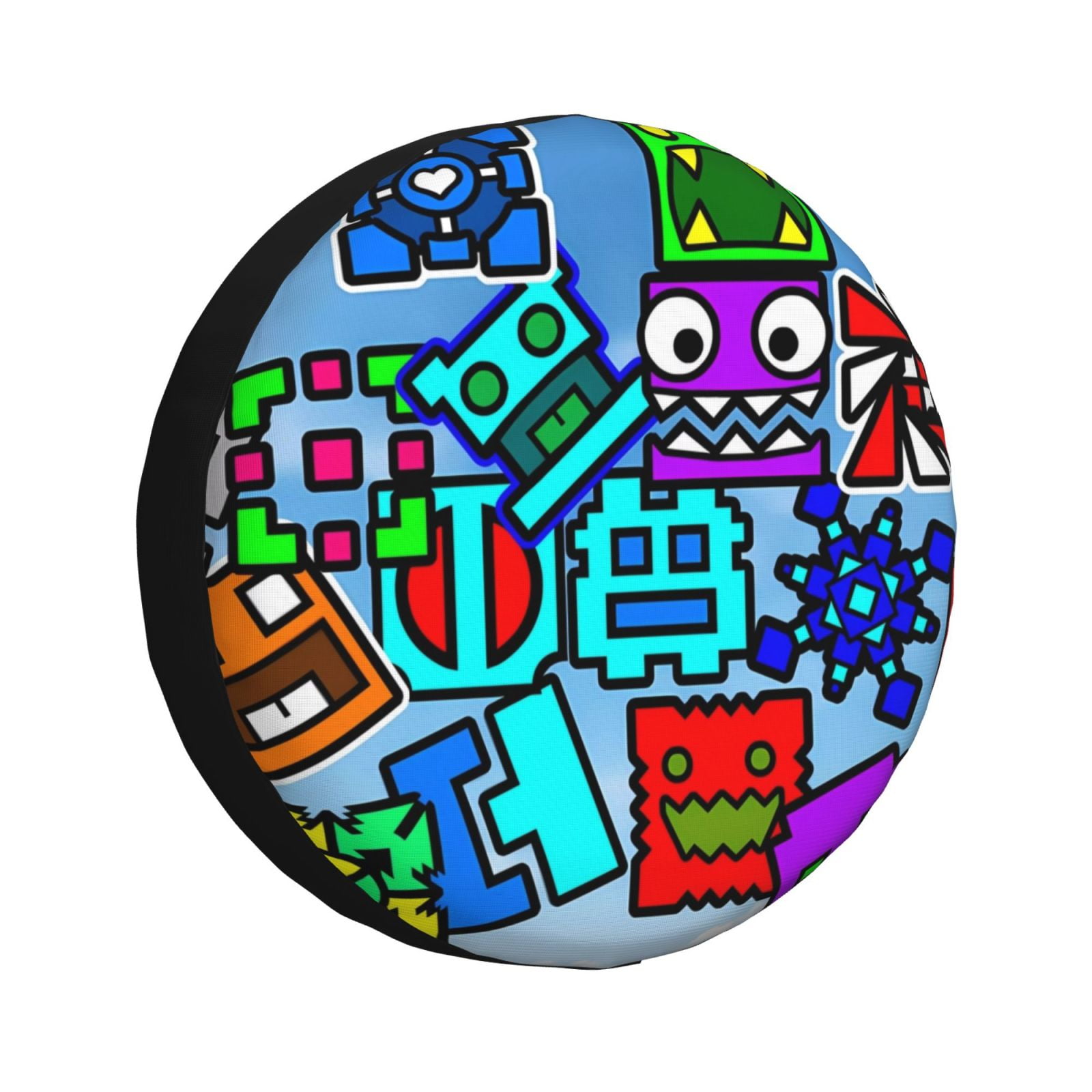 Gokiu Geometry Dash Spare Tire Cover Wheel Protectors Waterproof ...