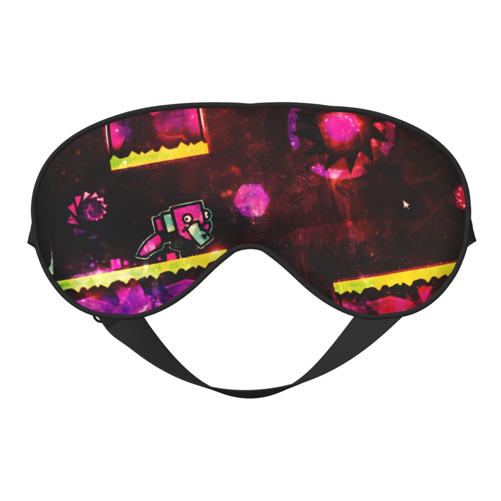 Gokiu Geometry Dash for Sleep Mask Adjustable Double -Sided Eye Mask ...