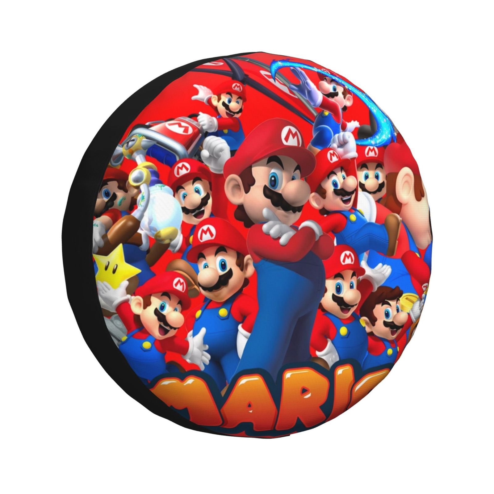 Gokiu Mario Spare Tire Cover Wheel Protectors Waterproof Sunproof Tire ...