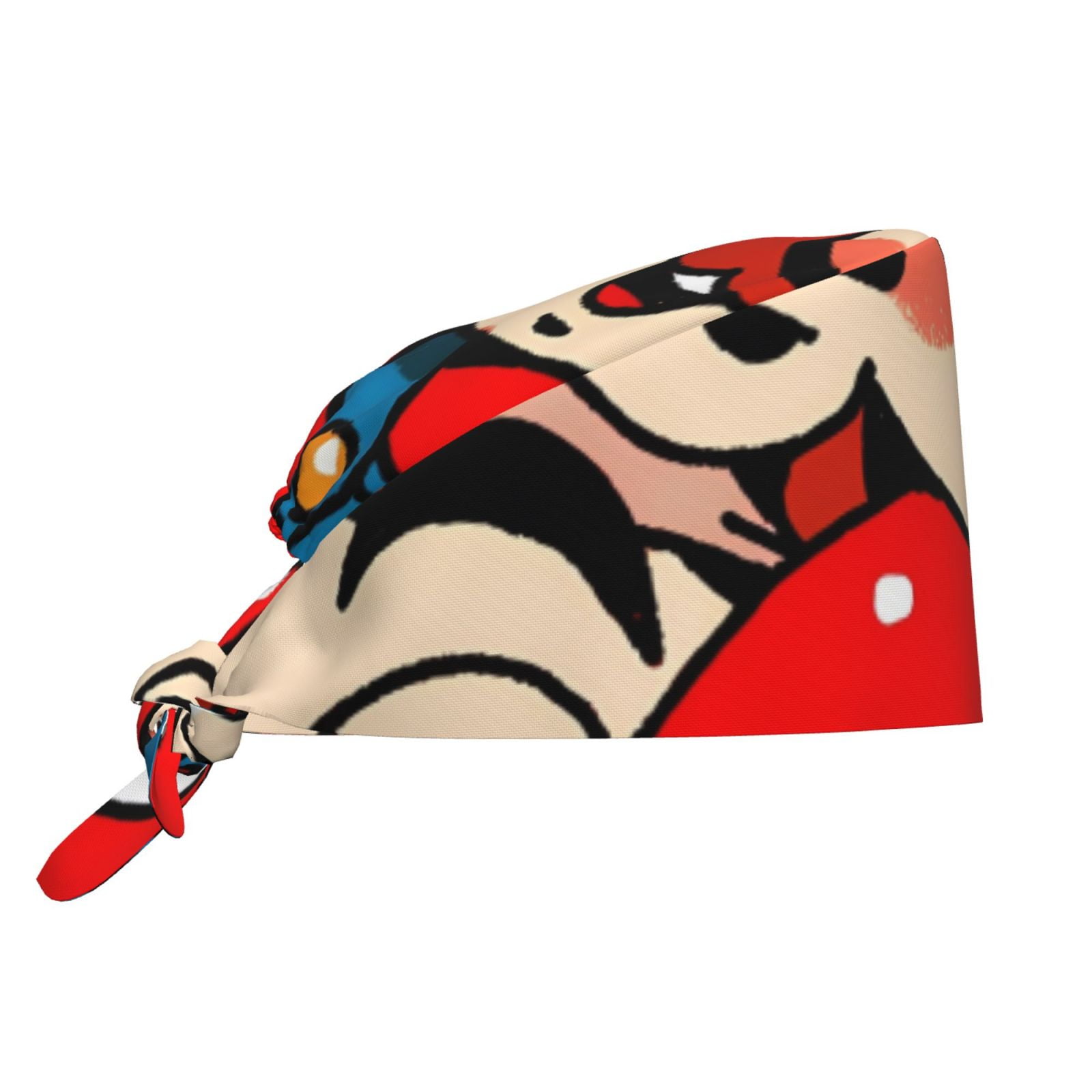 Gokiu Mario for Women Scrub Caps Adjustable Working Cap Sweatband Tie ...