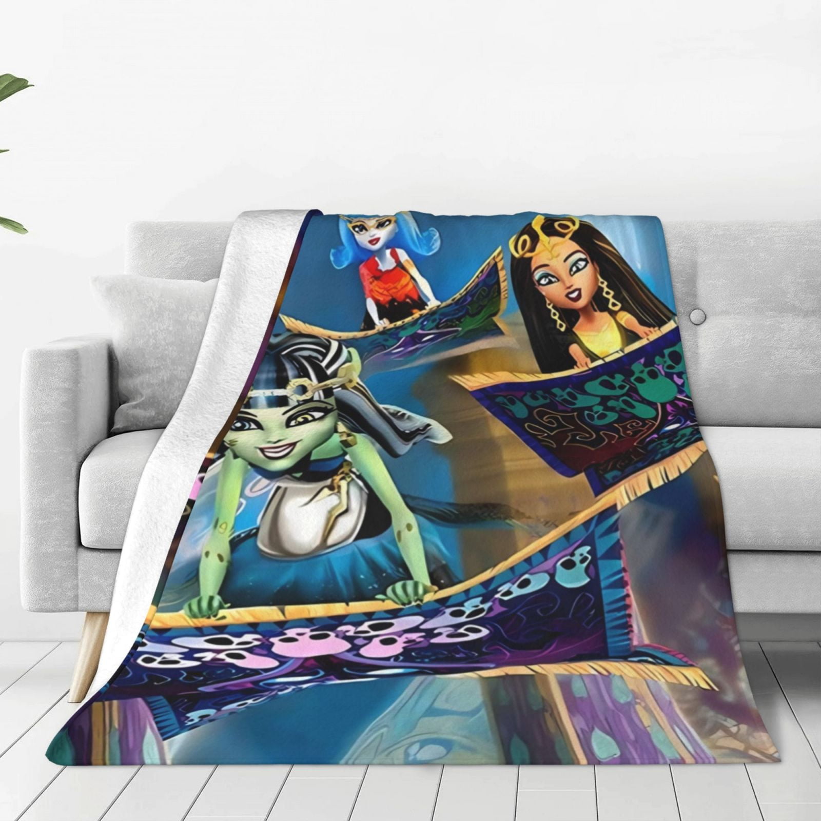 Gokiu Monster High for Flannel Blanket Super Soft Cozy Throw Blanket 80 ...
