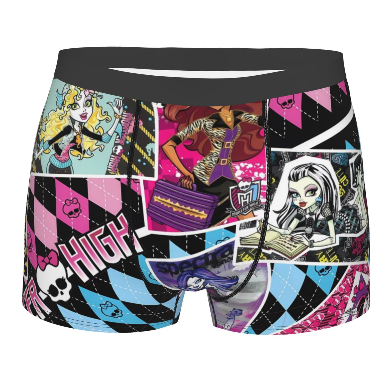 Gokiu Monster High Mens Underwear Moisture Wicking Boxer Briefs ...