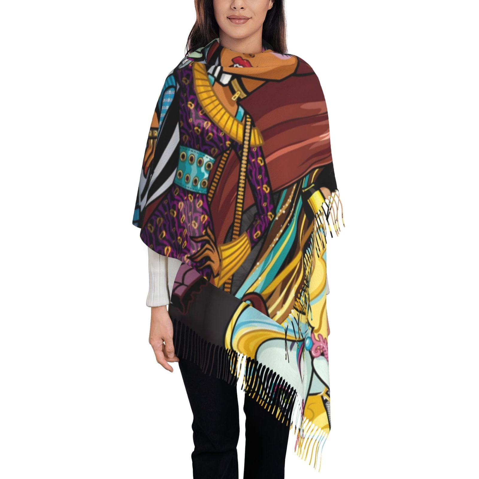 Gokiu Monster High Women's Scarf Pashmina Shawls and Wraps for Wedding ...