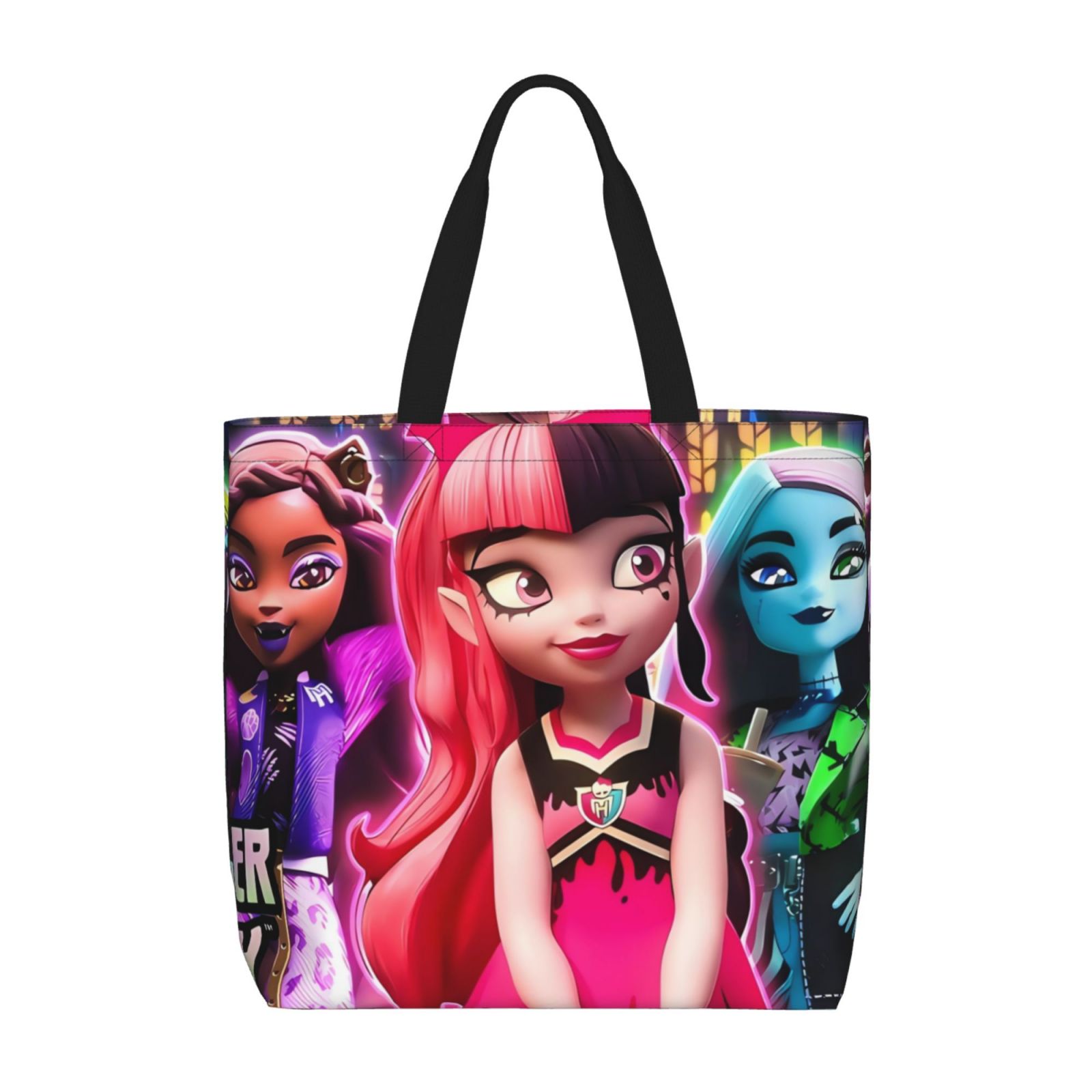 Gokiu Monster High for Car Tote Bag for Women Large Capacity Shopping ...