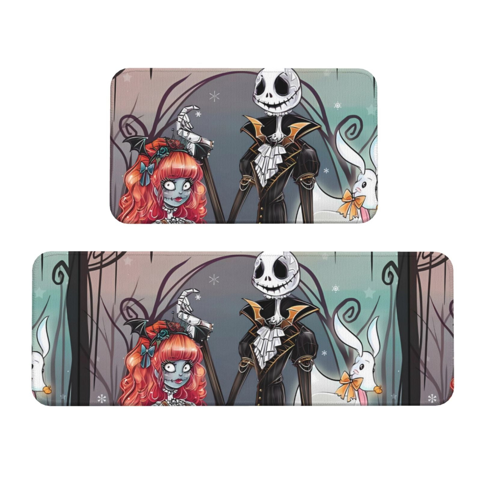Gokiu The Nightmare Before Christmas Kitchen Mat 2PCS Kitchen Rugs ...