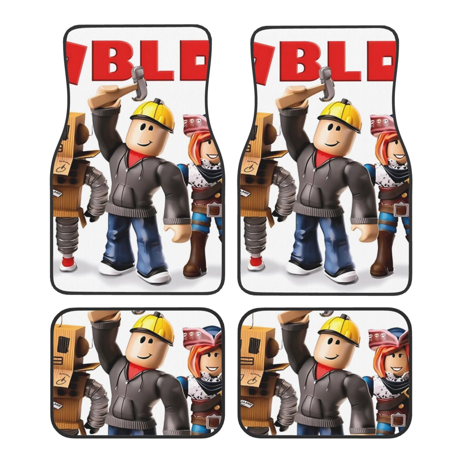 Gokiu Roblox Car Floor Mats Set of 4 Universal Fit Automotive All ...