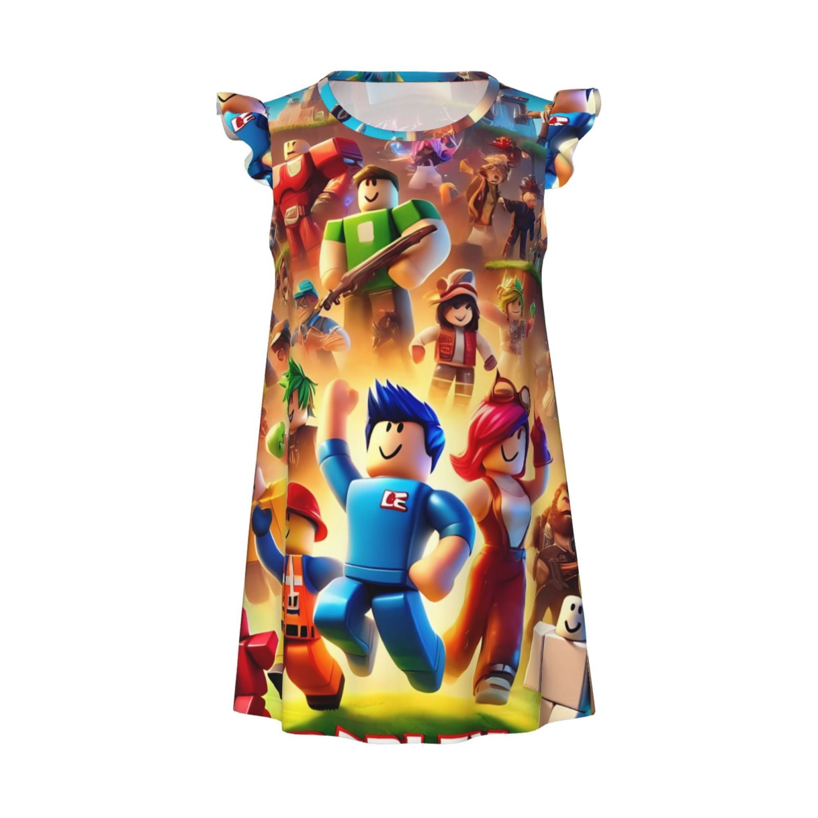 Gokiu Roblox Girls Nightgowns Princess Nightgown Toddler Sleepwear for ...