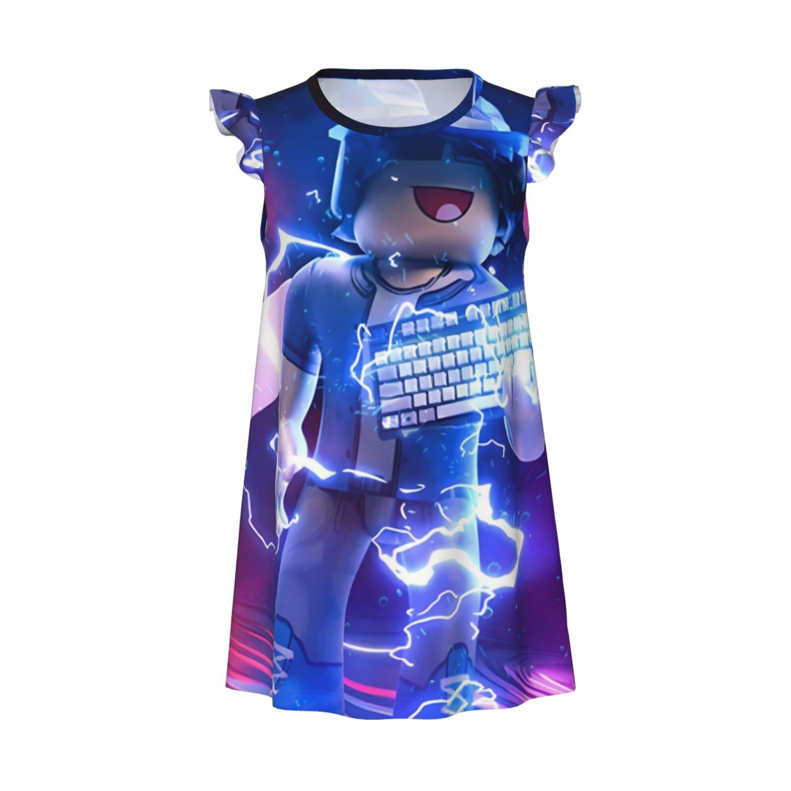 Gokiu Roblox Girls Nightgowns Princess Nightgown Toddler Sleepwear for ...
