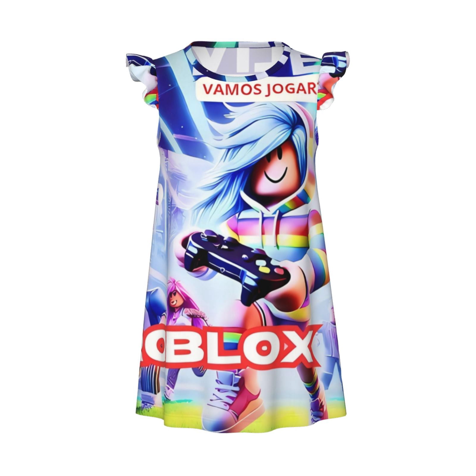 Gokiu Roblox Girls Nightgowns Princess Nightgown Toddler Sleepwear for ...
