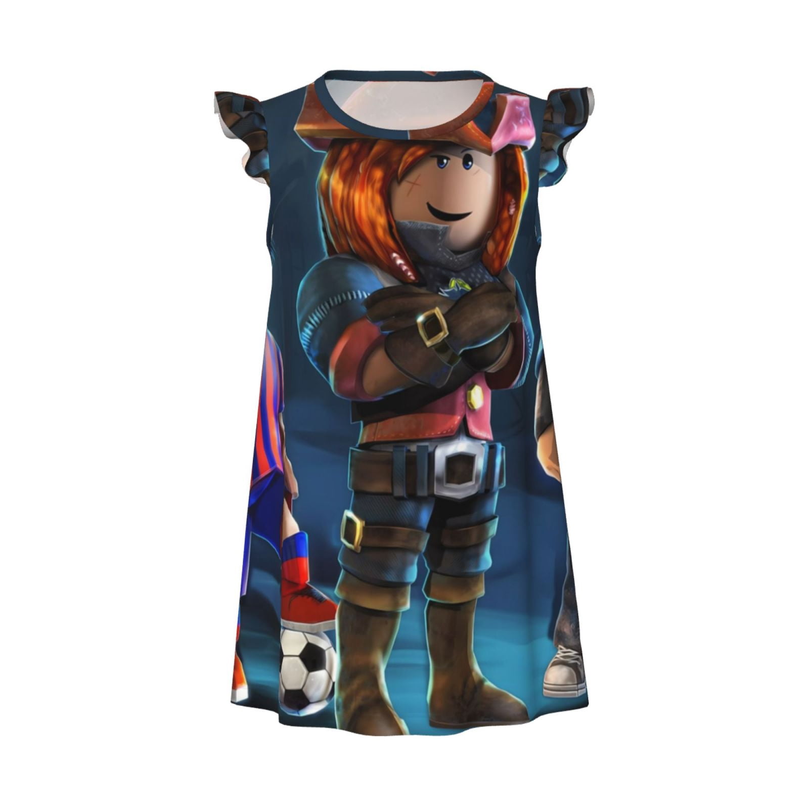Gokiu Roblox Girls Nightgowns Princess Nightgown Toddler Sleepwear for ...
