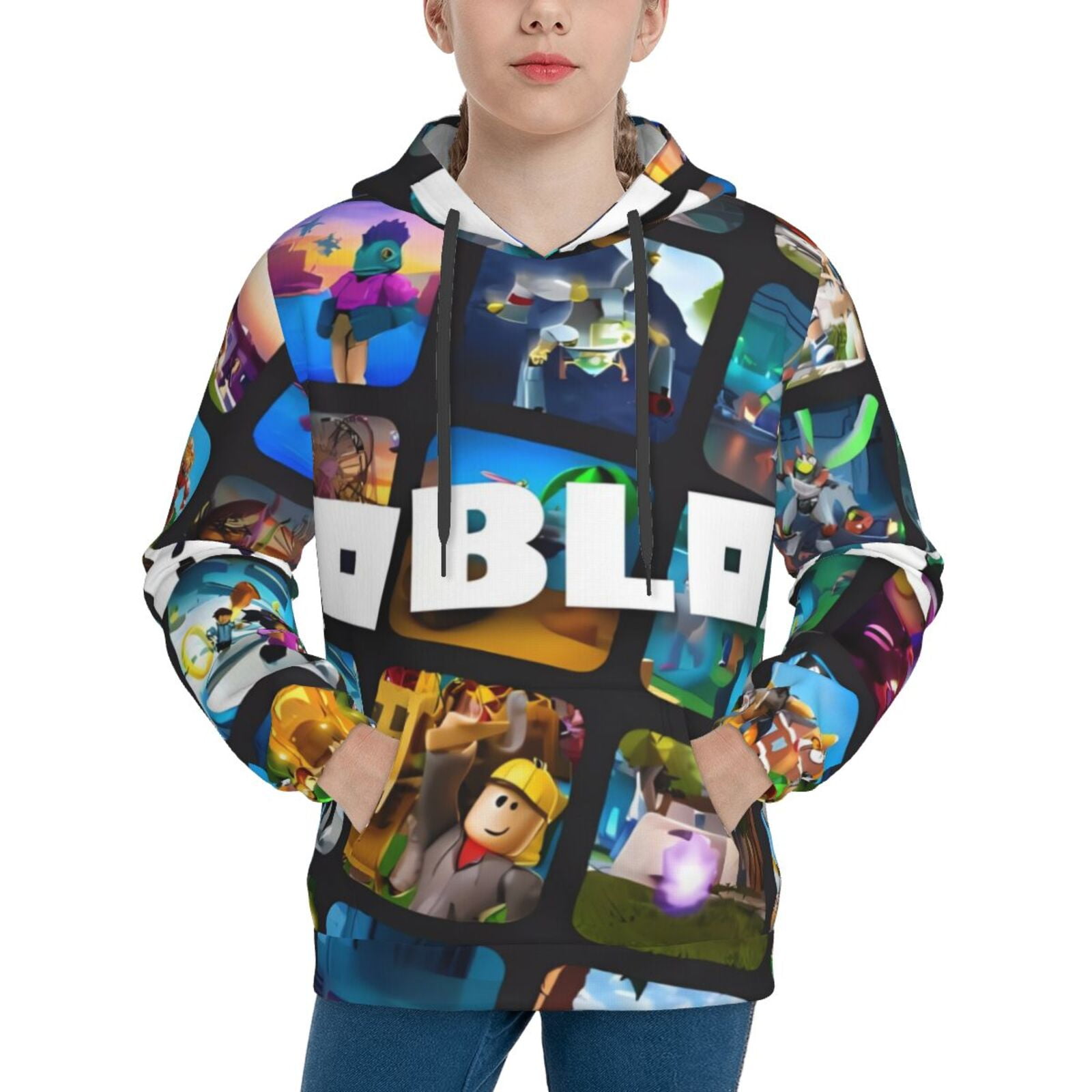 Gokiu Roblox Kid Hoodies Boys Sweatshirts Girls Pullover with Pocket ...