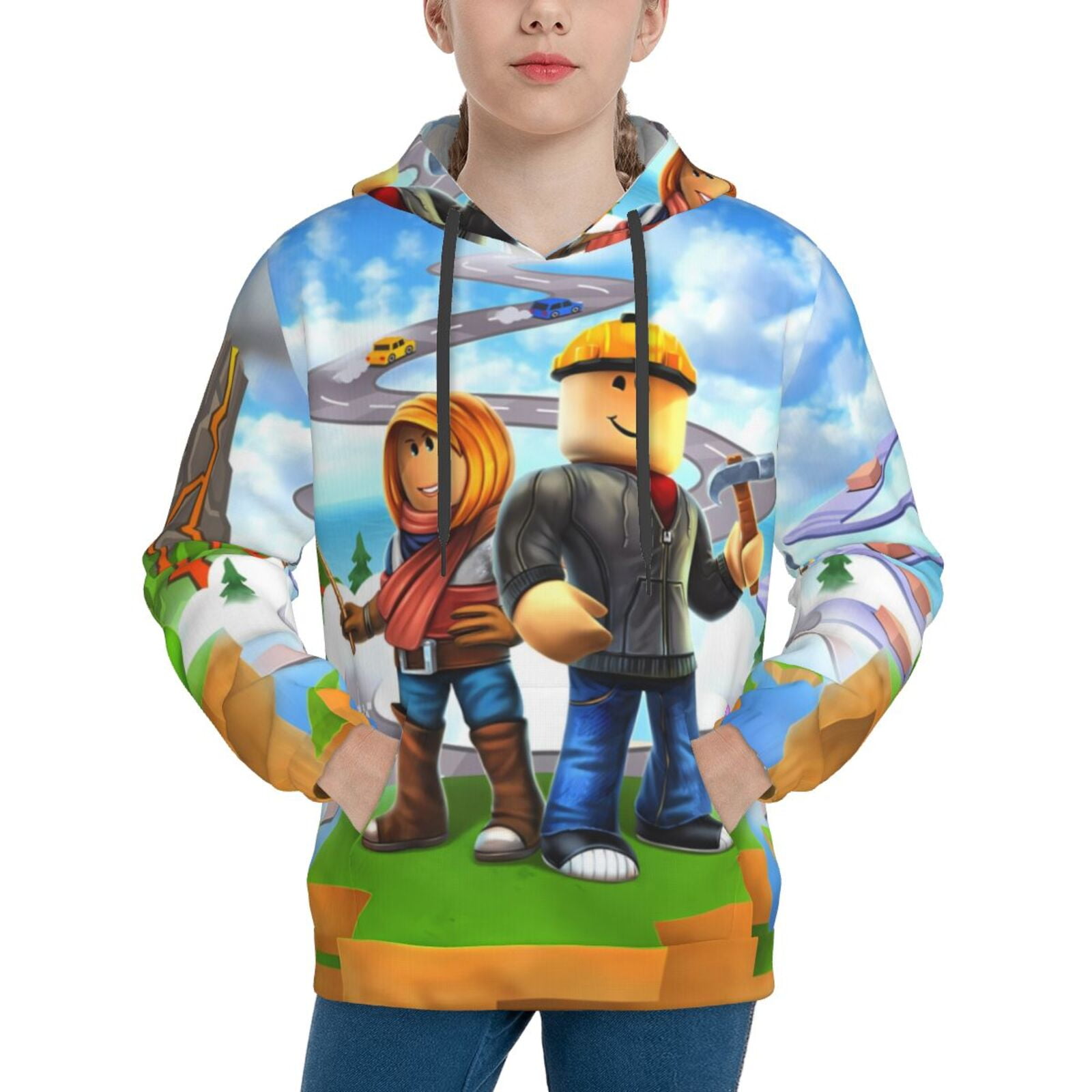 Gokiu Roblox Kid Hoodies Boys Sweatshirts Girls Pullover with Pocket ...