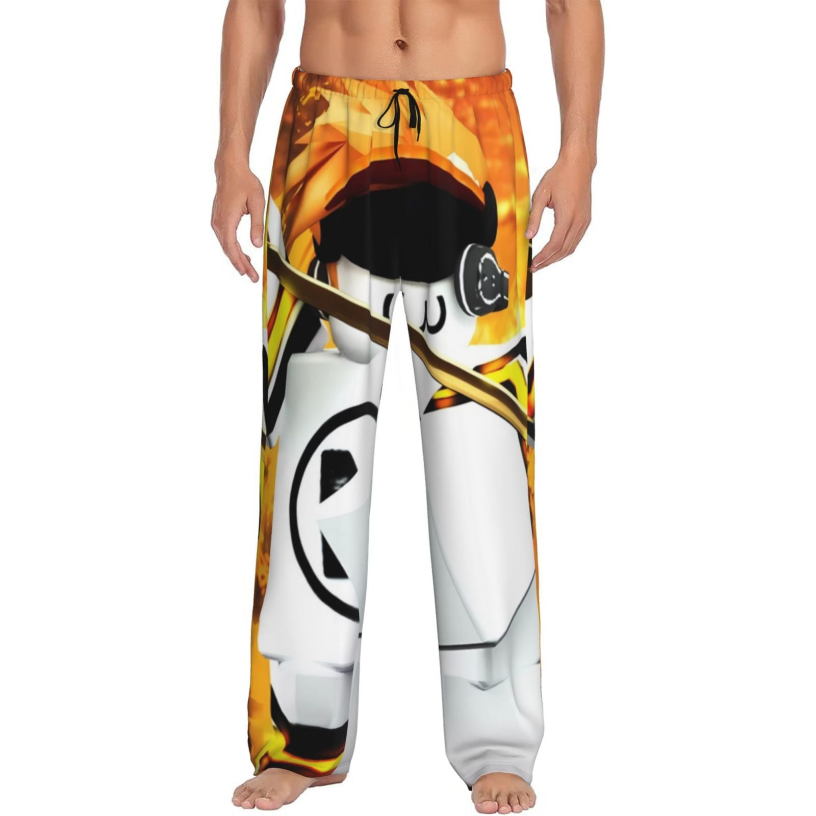 Gokiu Roblox Mens Pajama Lounge Pants Drawstring Pj Casual Pajama ...