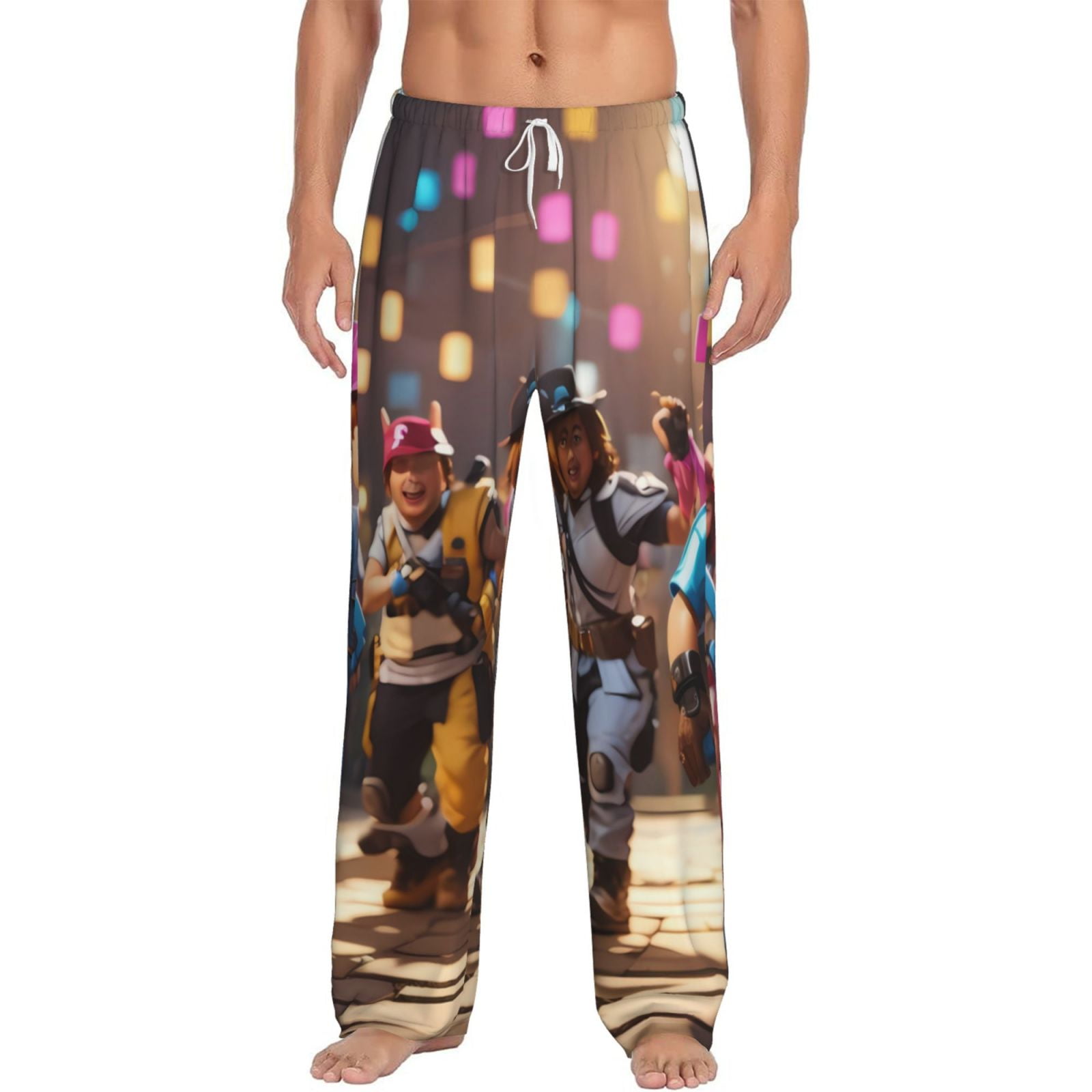 Gokiu Roblox Mens Pajama Lounge Pants Drawstring Pj Casual Pajama ...