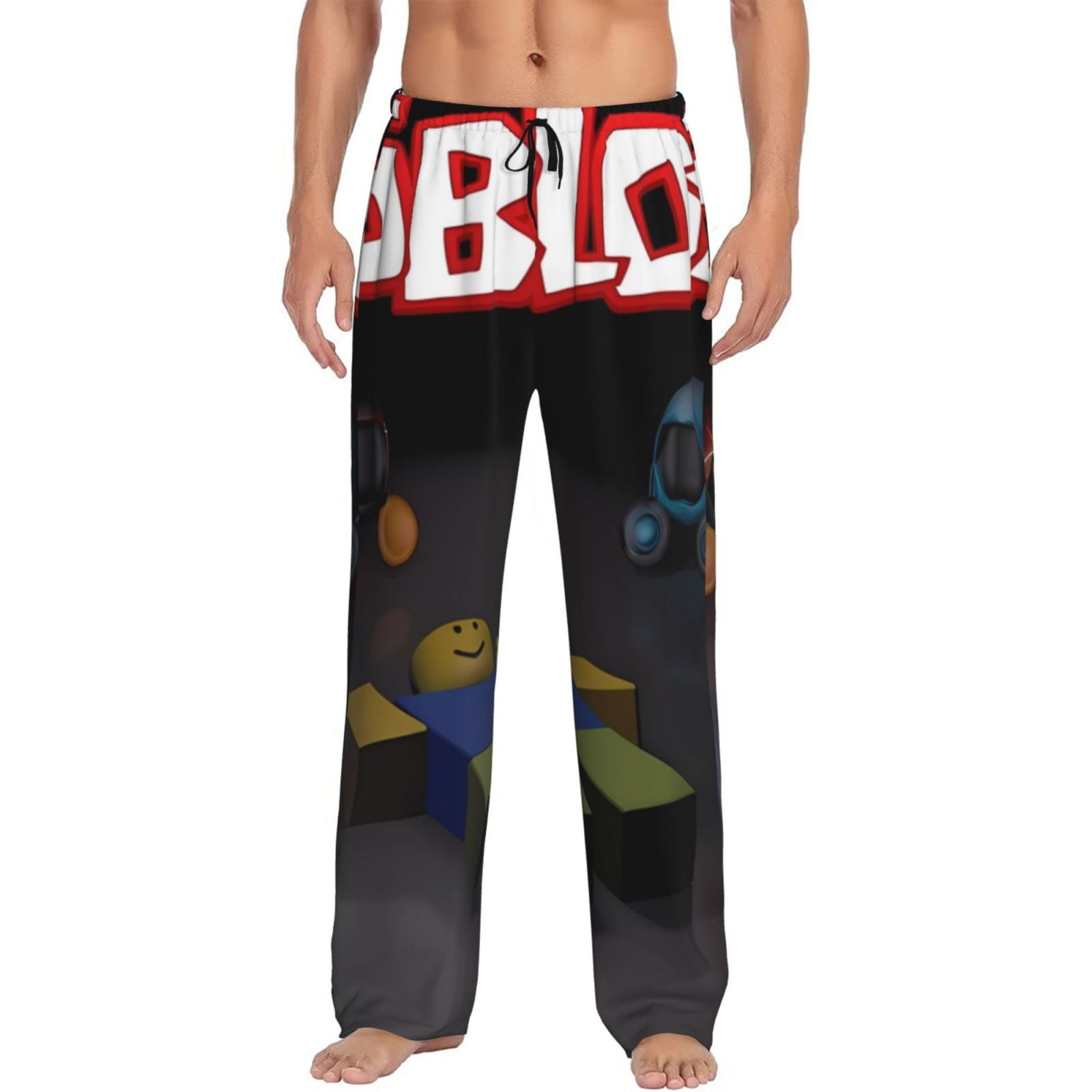 Gokiu Roblox Mens Pajama Lounge Pants Drawstring Pj Casual Pajama ...