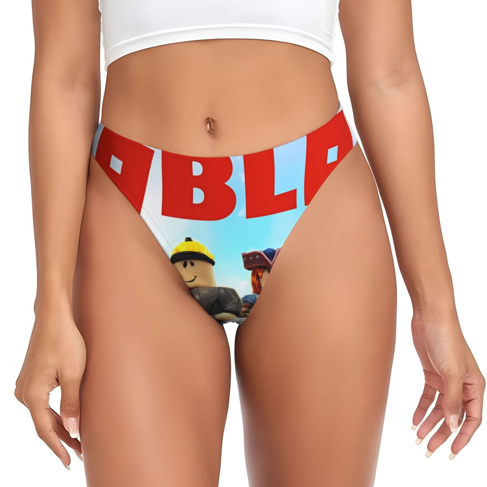 Gokiu Roblox Seamless Thongs for Women Underwear Sexy No Show Panties Bikini Undies - Walmart.com