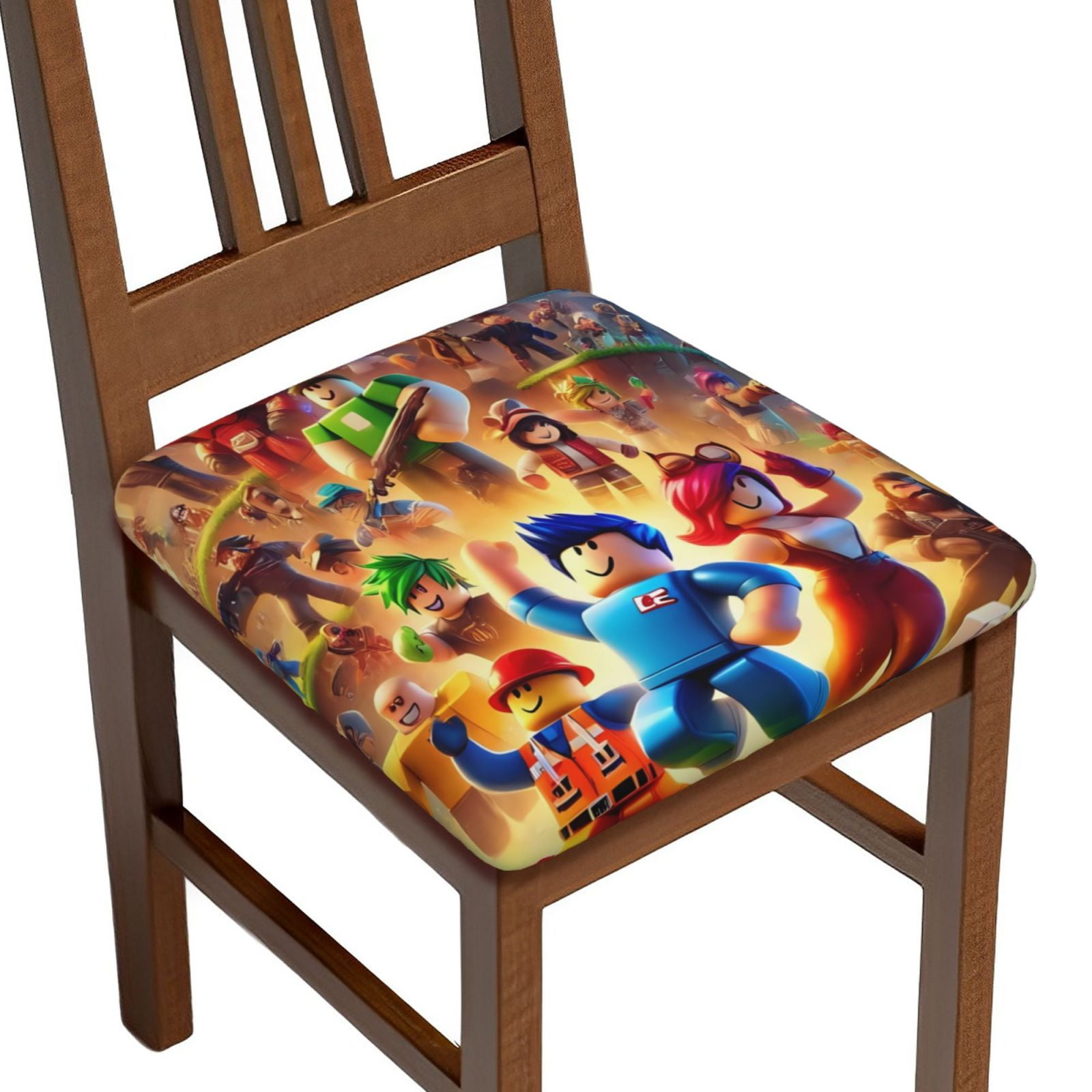 Gokiu Roblox Seat Covers for Dining Room Chair Set of 2 Stretch Fit ...
