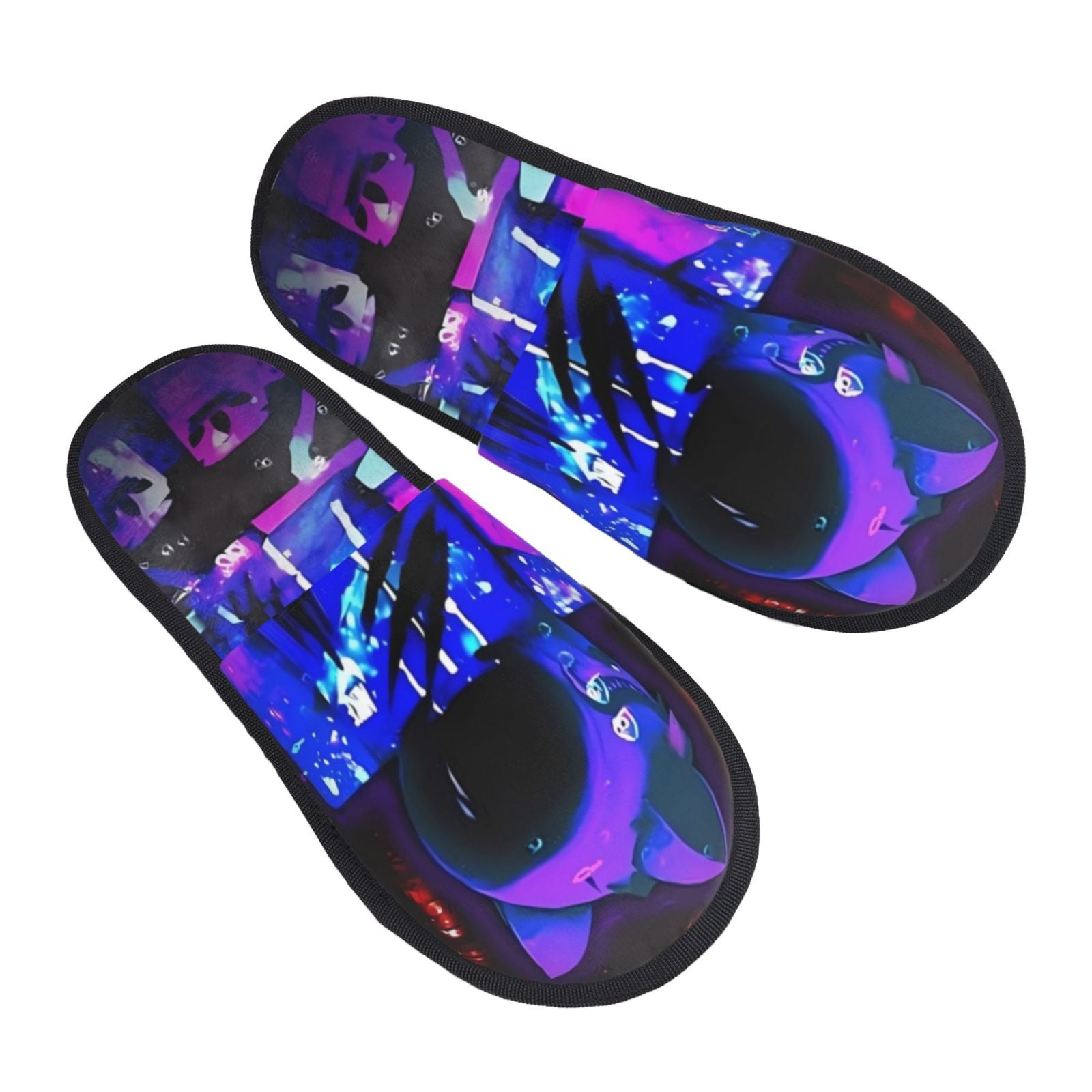 Gokiu Roblox Slippers for Women Fuzzy House Shoes Anti-Skid Sole Indoor ...