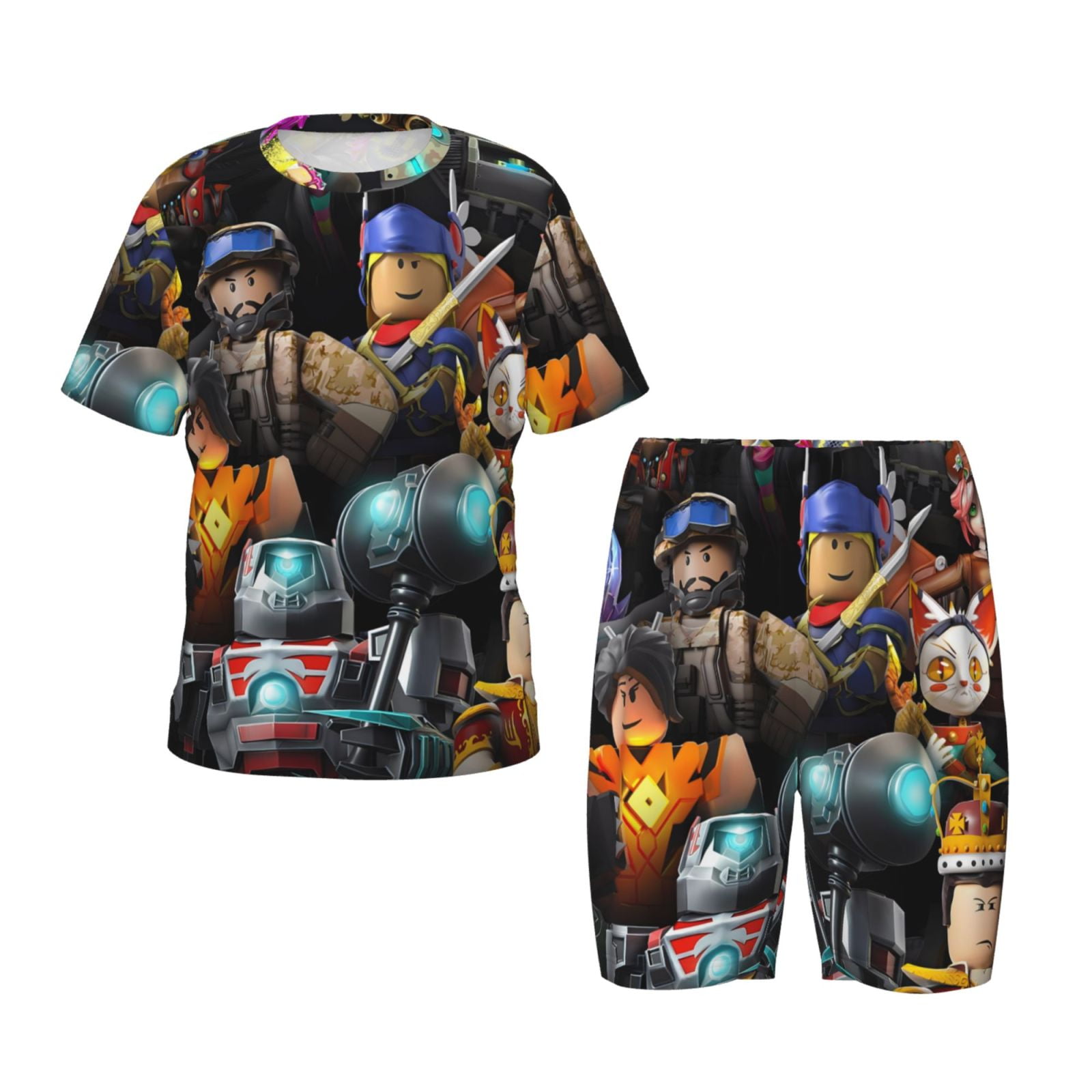 Gokiu Roblox Toddler Pajamas Kids Short Sets Boys and Girls Casual ...