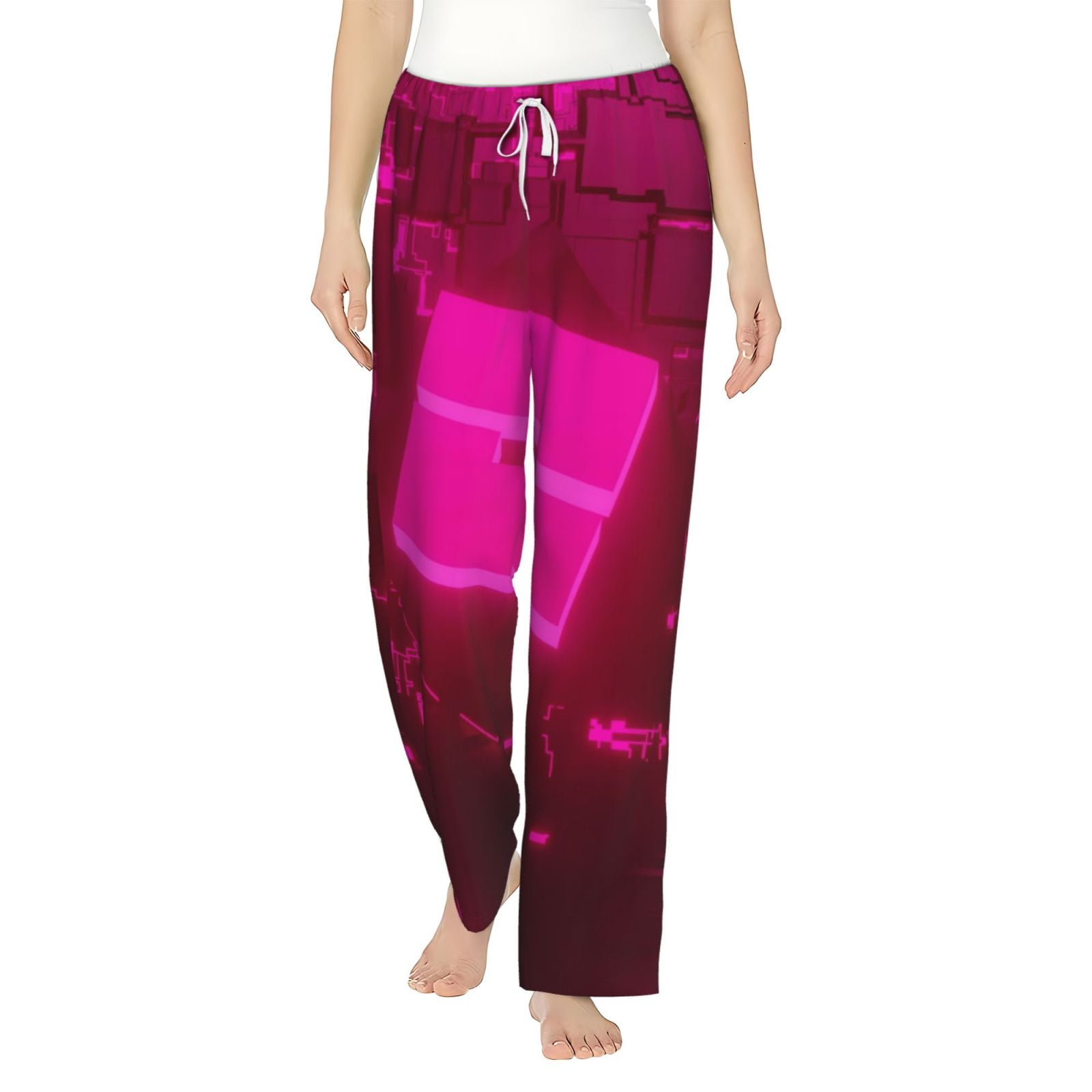 Gokiu Roblox Womens Pajama Pants Lounge Pants Women Drawstring Wide Leg ...