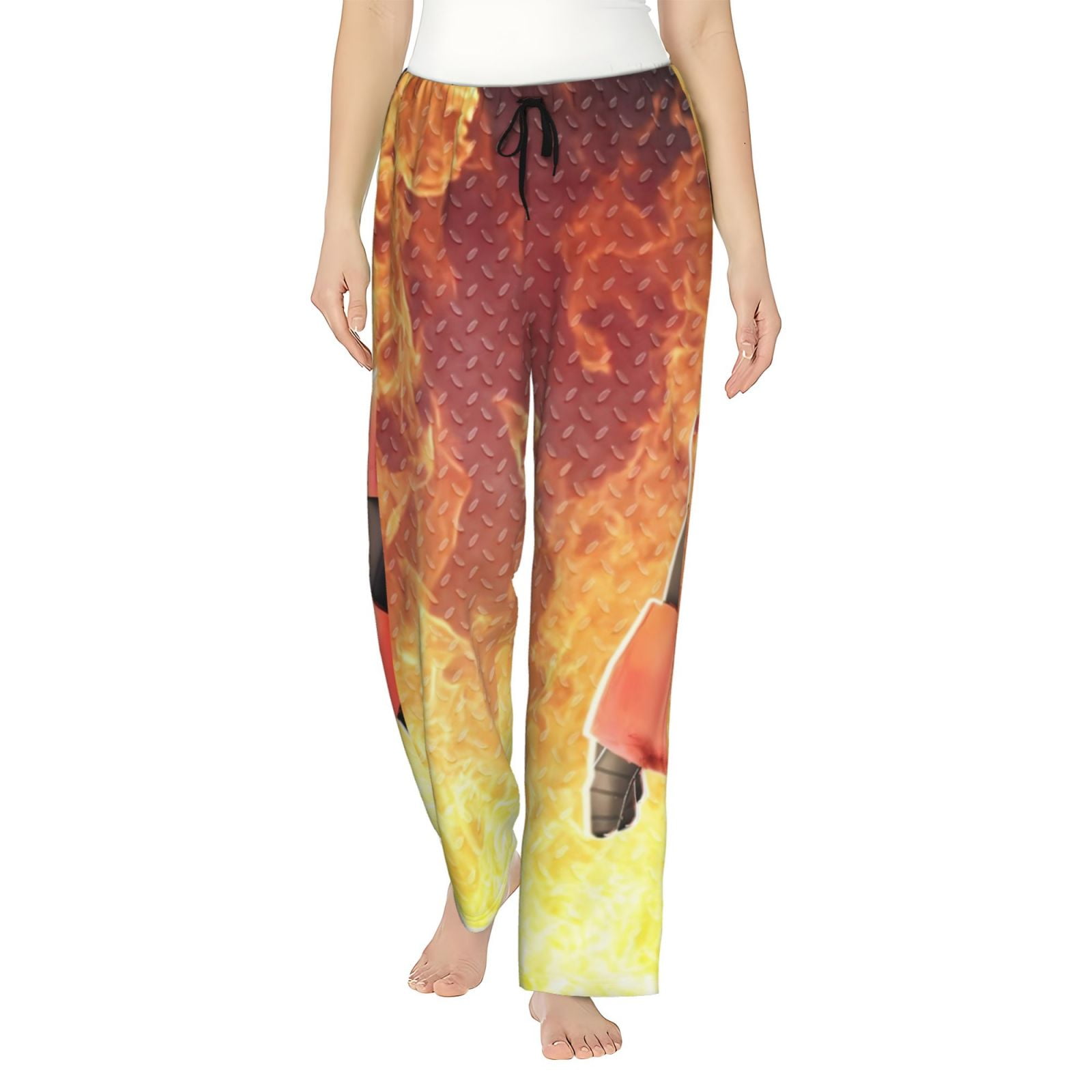 Gokiu Roblox Womens Pajama Pants Lounge Pants Women Drawstring Wide Leg ...