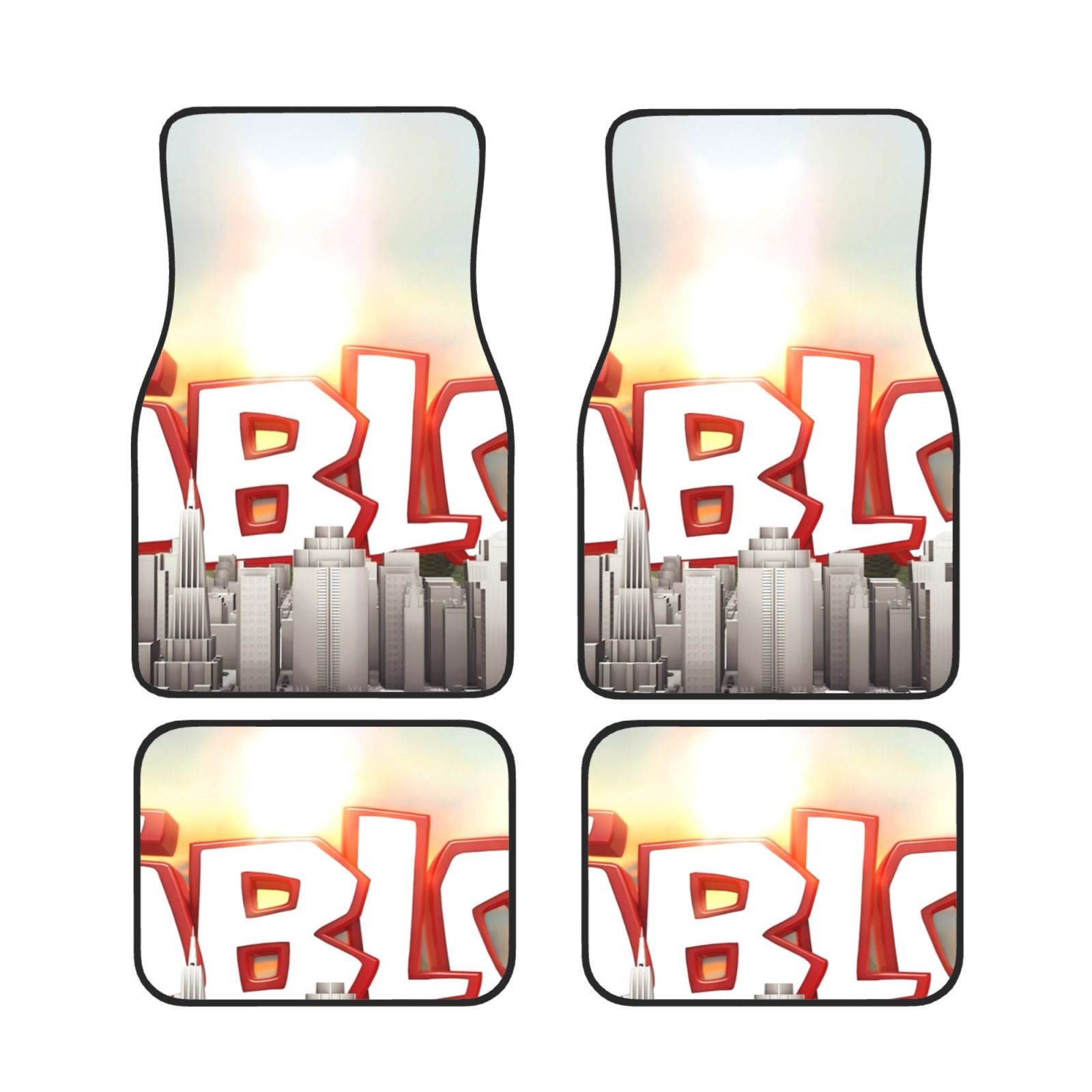 Gokiu Roblox for Car Floor Mats Set of 4 Universal Fit Automotive All ...