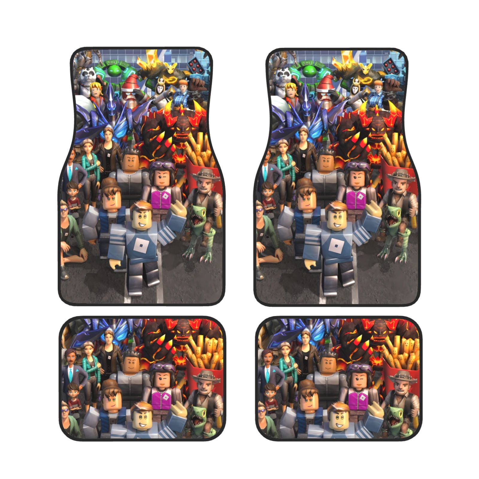 Gokiu Roblox for Car Floor Mats Set of 4 Universal Fit Automotive All ...