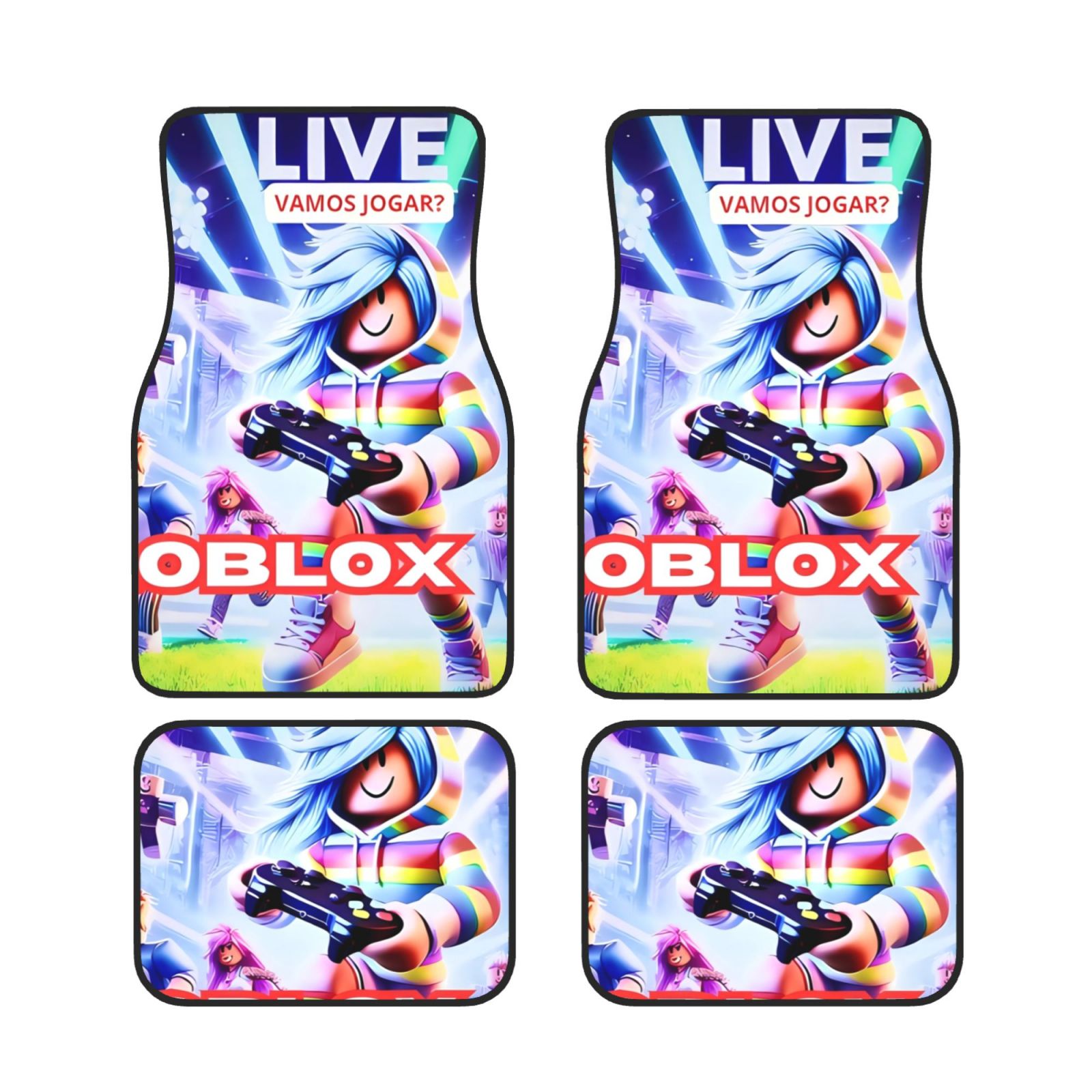 Gokiu Roblox for Car Floor Mats Set of 4 Universal Fit Automotive All ...